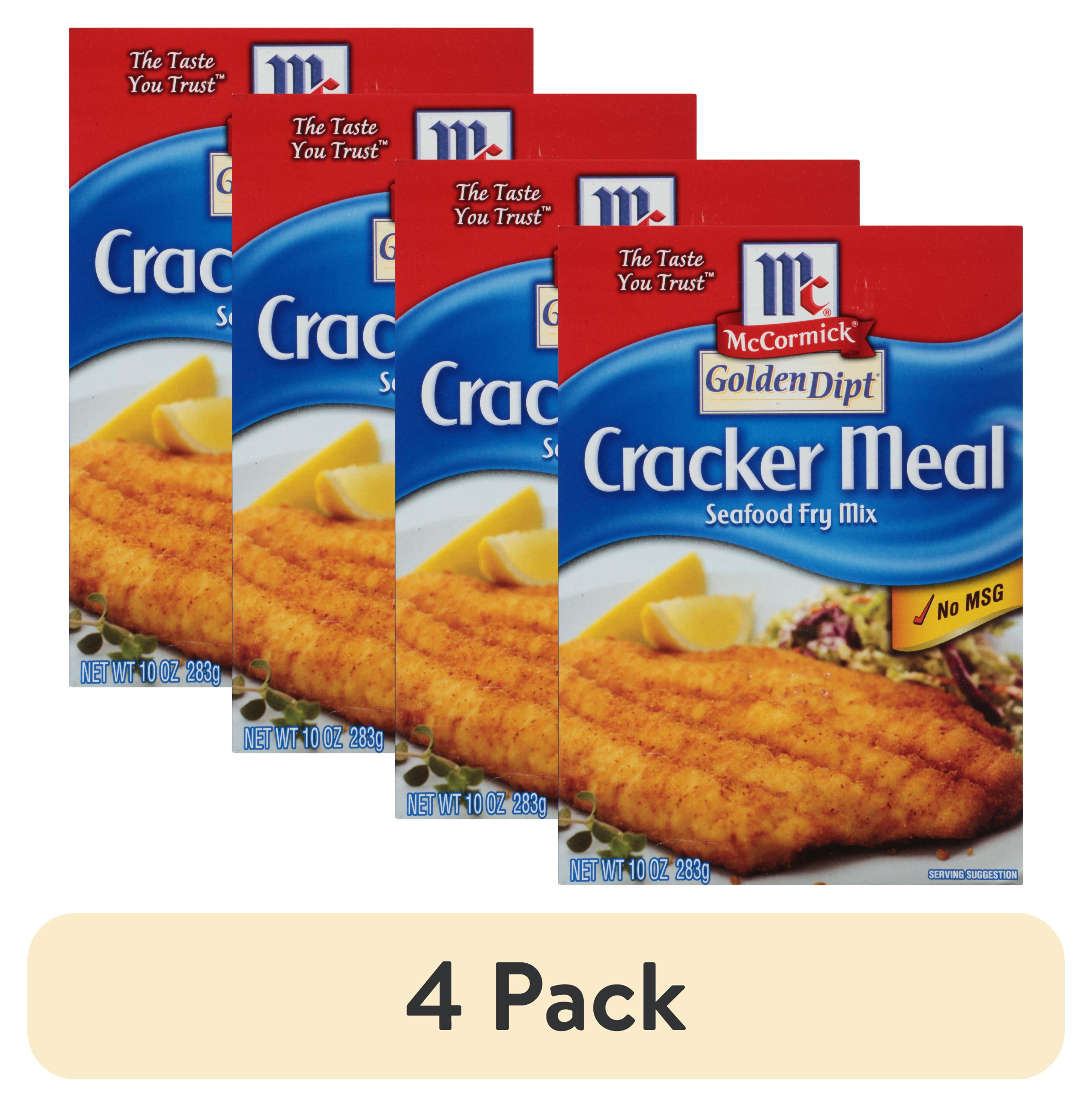 (4 pack) McCormick Golden Dipt Cracker Meal Seafood Fry Mix, 10 oz Box ...