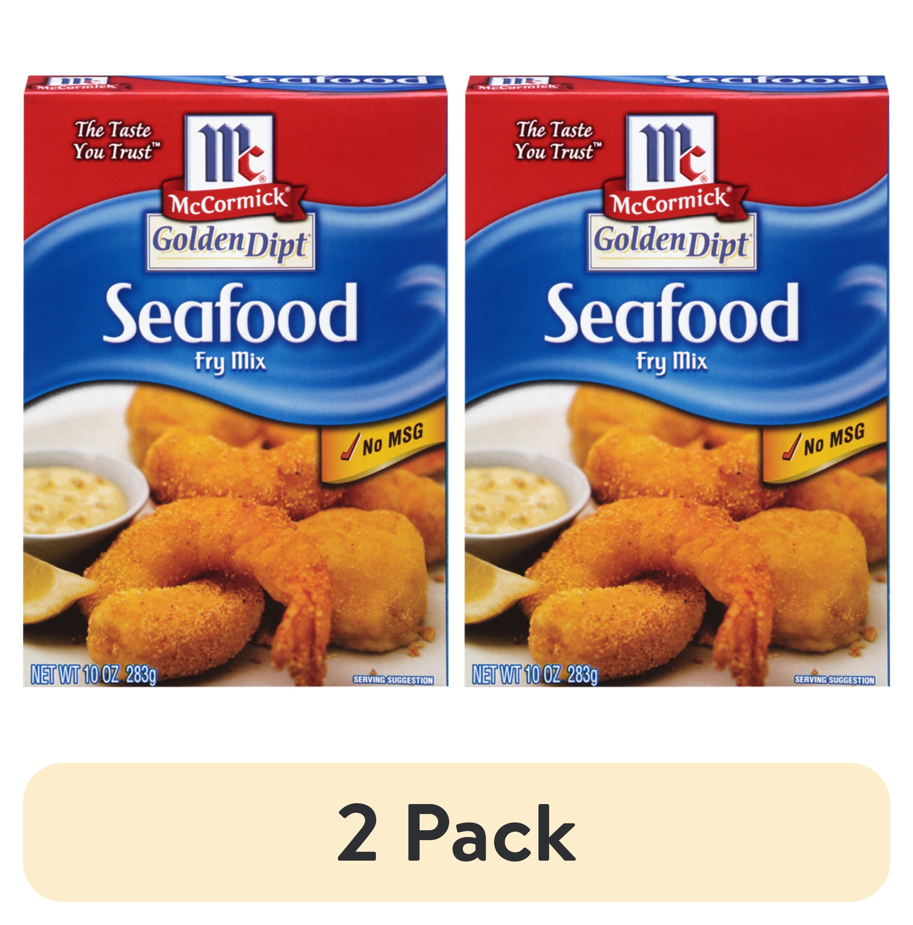 (2 pack) McCormick Golden Dipt Seafood Fry Mix, 10 oz Box - Walmart.com