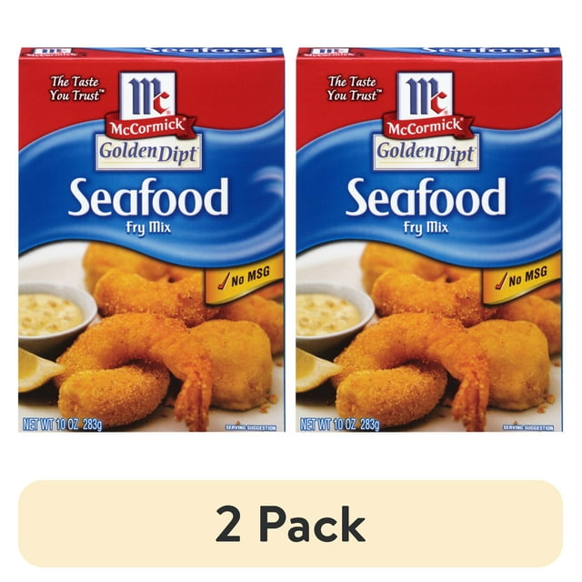 (2 pack) McCormick Golden Dipt Seafood Fry Mix, 10 oz Box - Walmart.com