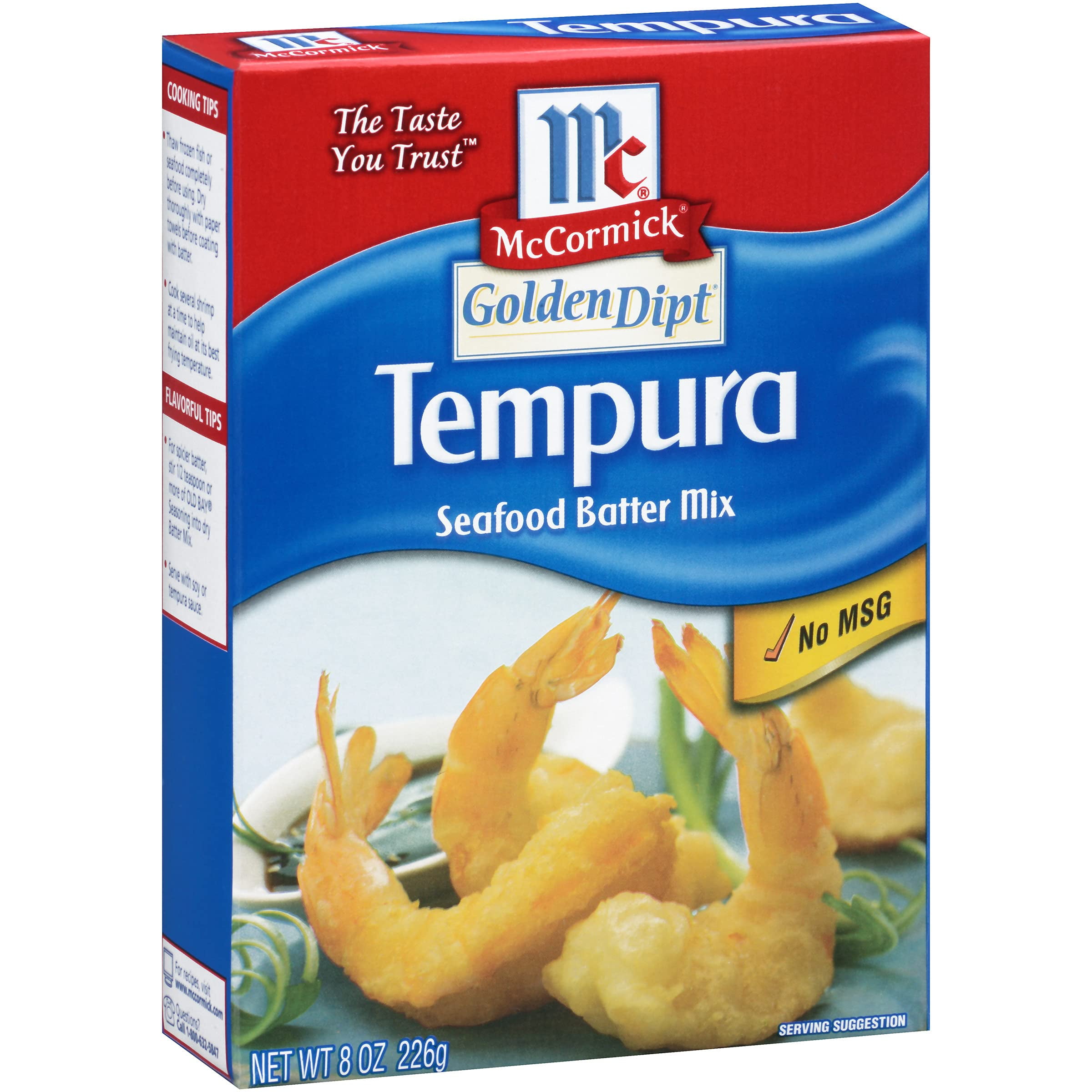 McCormick Golden Dipt Tempura GGA1 Seafood Batter Mix, 8 oz - Walmart.com