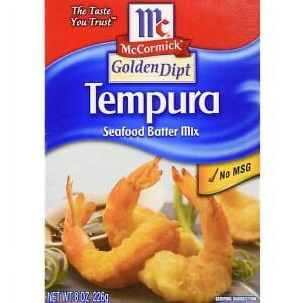 McCormick Golden Dipt Tempura Seafood Batter Mix, Extra Crispy Fish Fry ...