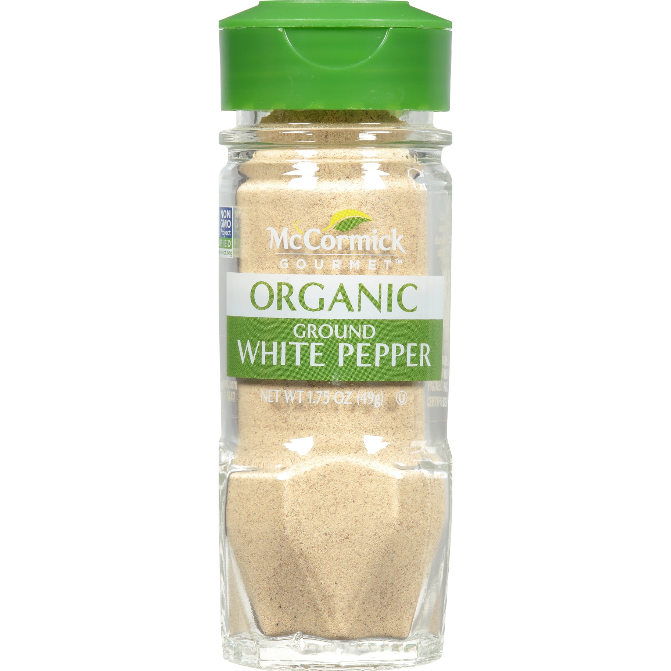 McCormick Gourmet Organic Ground White Pepper, Delicate Aroma, 1.75 oz ...