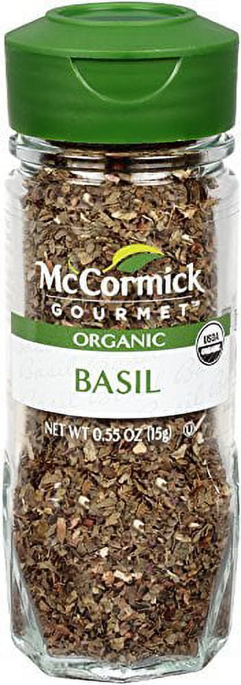 McCormick Gourmet Organic Basil .55 oz (Pack of 24) - Walmart.com