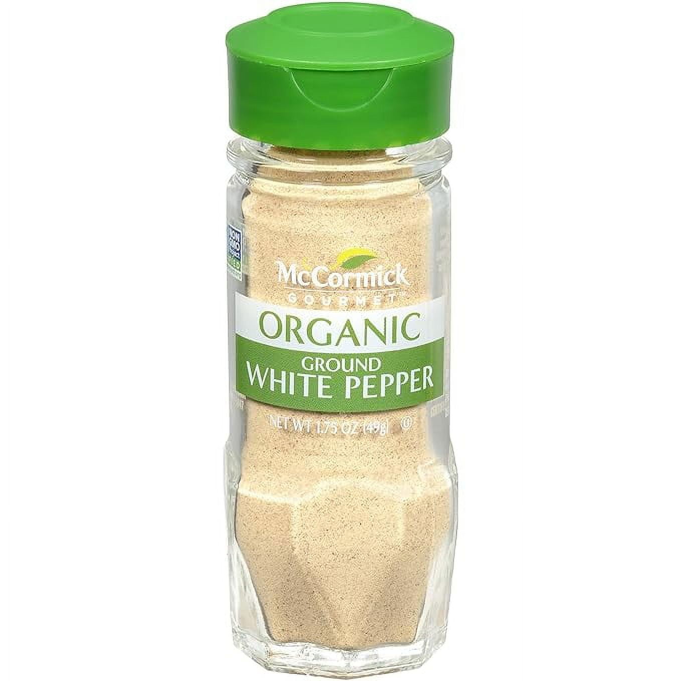McCormick Gourmet Organic Ground White Pepper, 1.75 Oz - Walmart.com