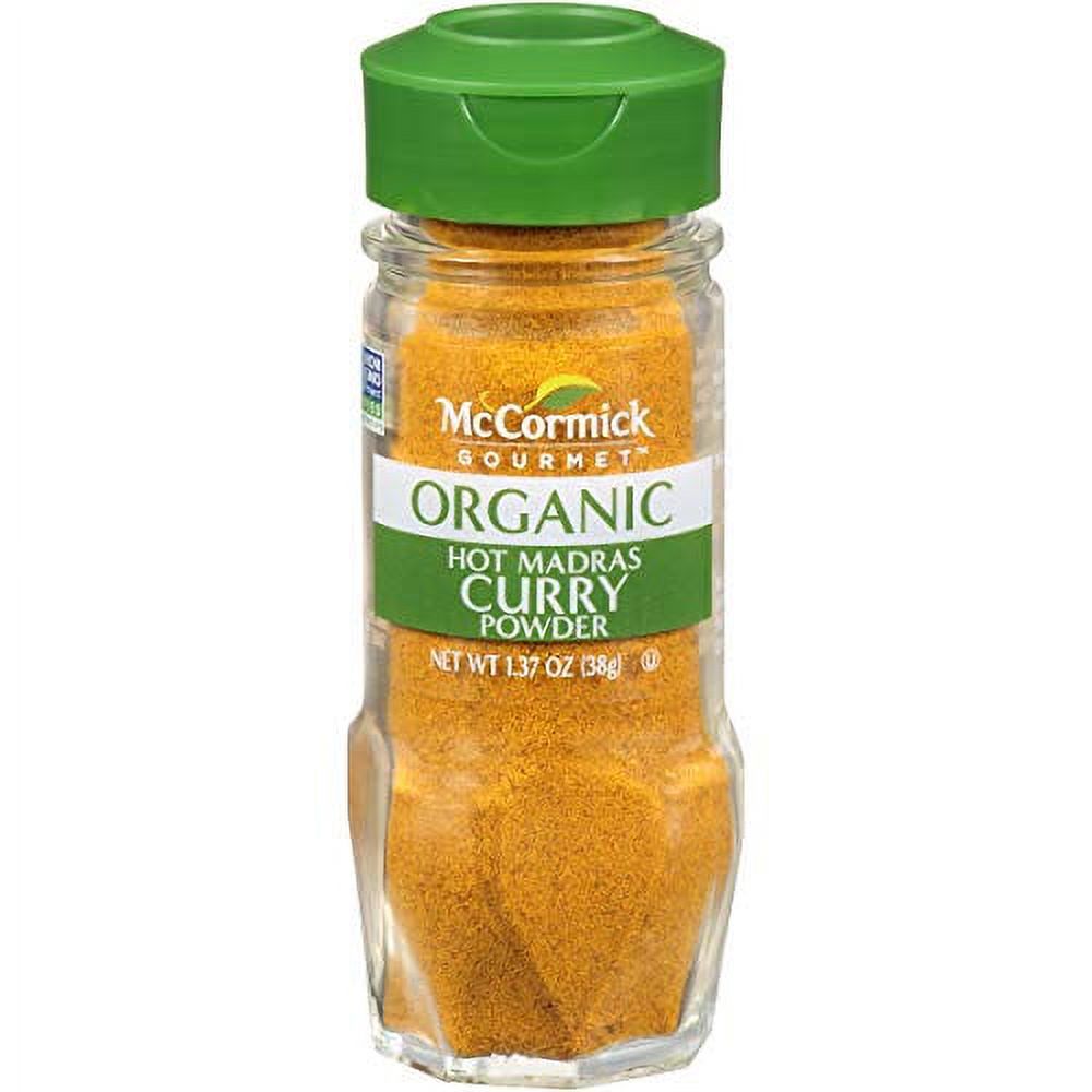 McCormick Gourmet Organic Hot Madras Curry Powder, 1.37 oz - Walmart.com