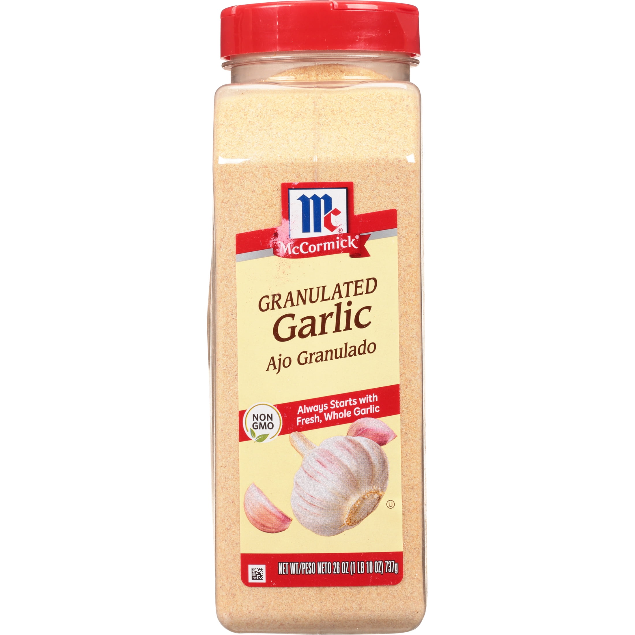 McCormick Kosher Granulated Garlic, 26 oz Bottle - Walmart Business ...