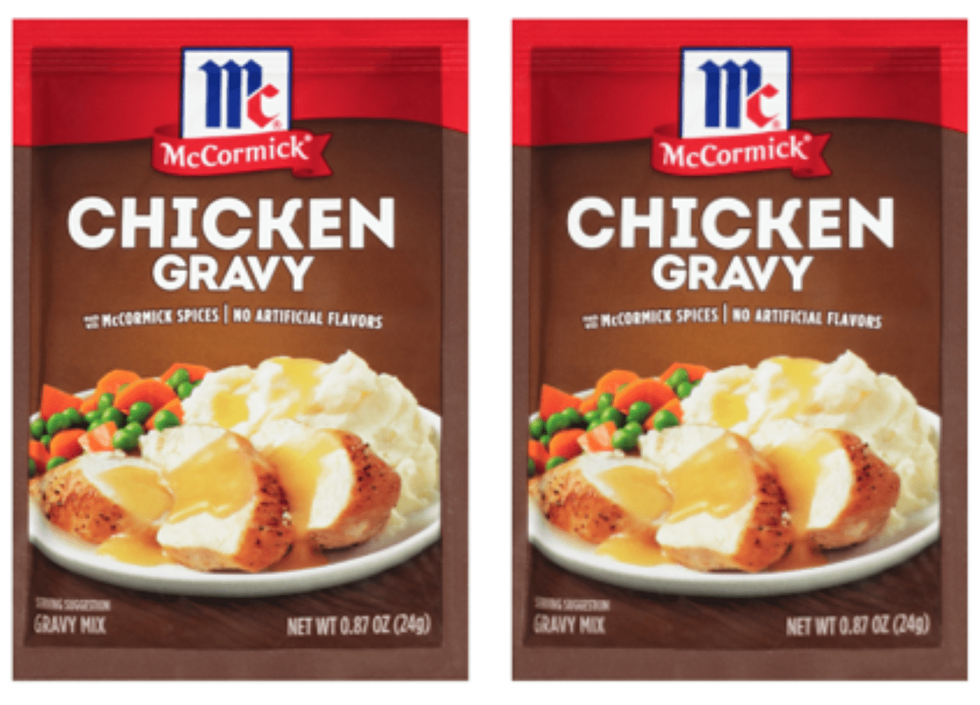 McCormick Gravy Mix - Chicken, 0.87 oz Gravy - Quantity of 2 - Walmart.com
