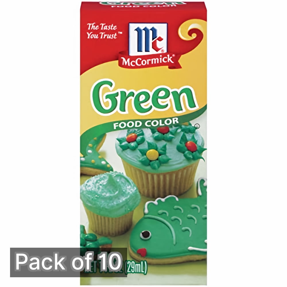 McCormick Green Food Color (Pack of 10) - Walmart.com