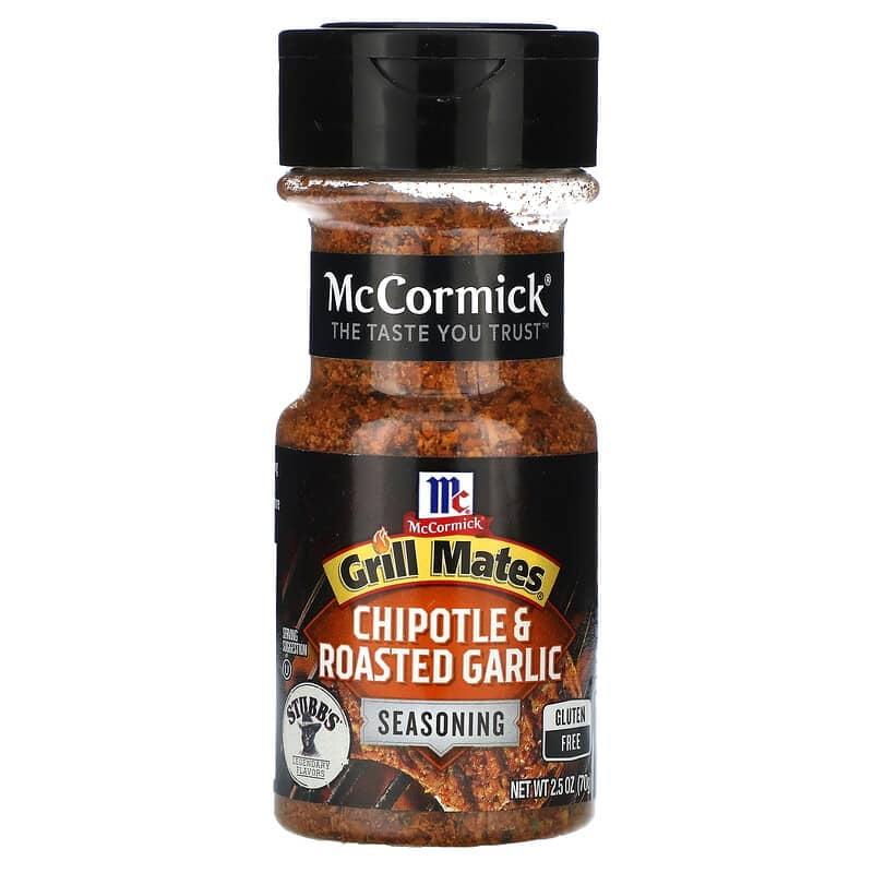 McCormick Grill Mates, Chipotle & Roasted Garlic Seasoning, 2.5 oz Pack ...