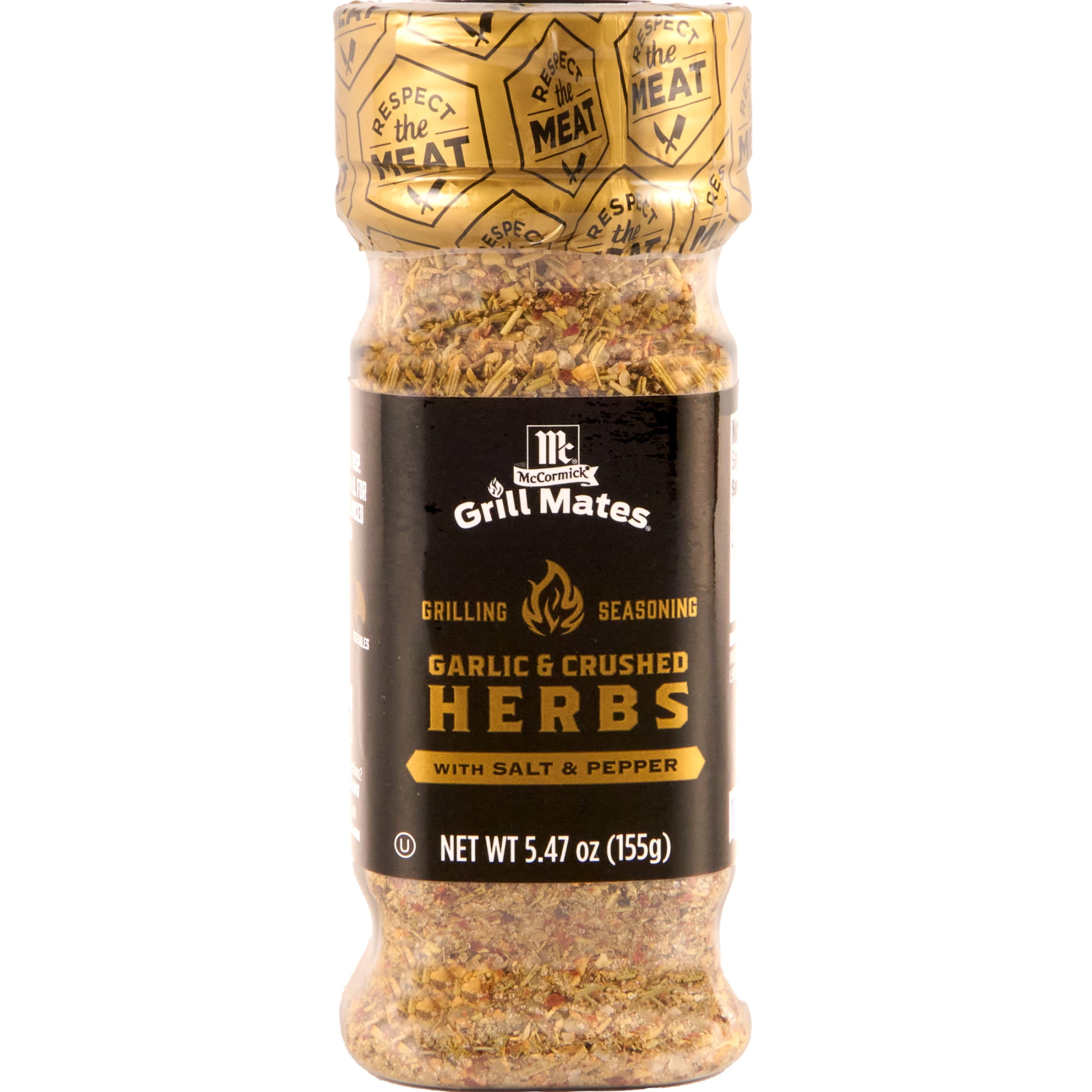 Grill Mates Garlic & Crushed Herbs Seasoning 5.47 oz for Grilling Meat ...