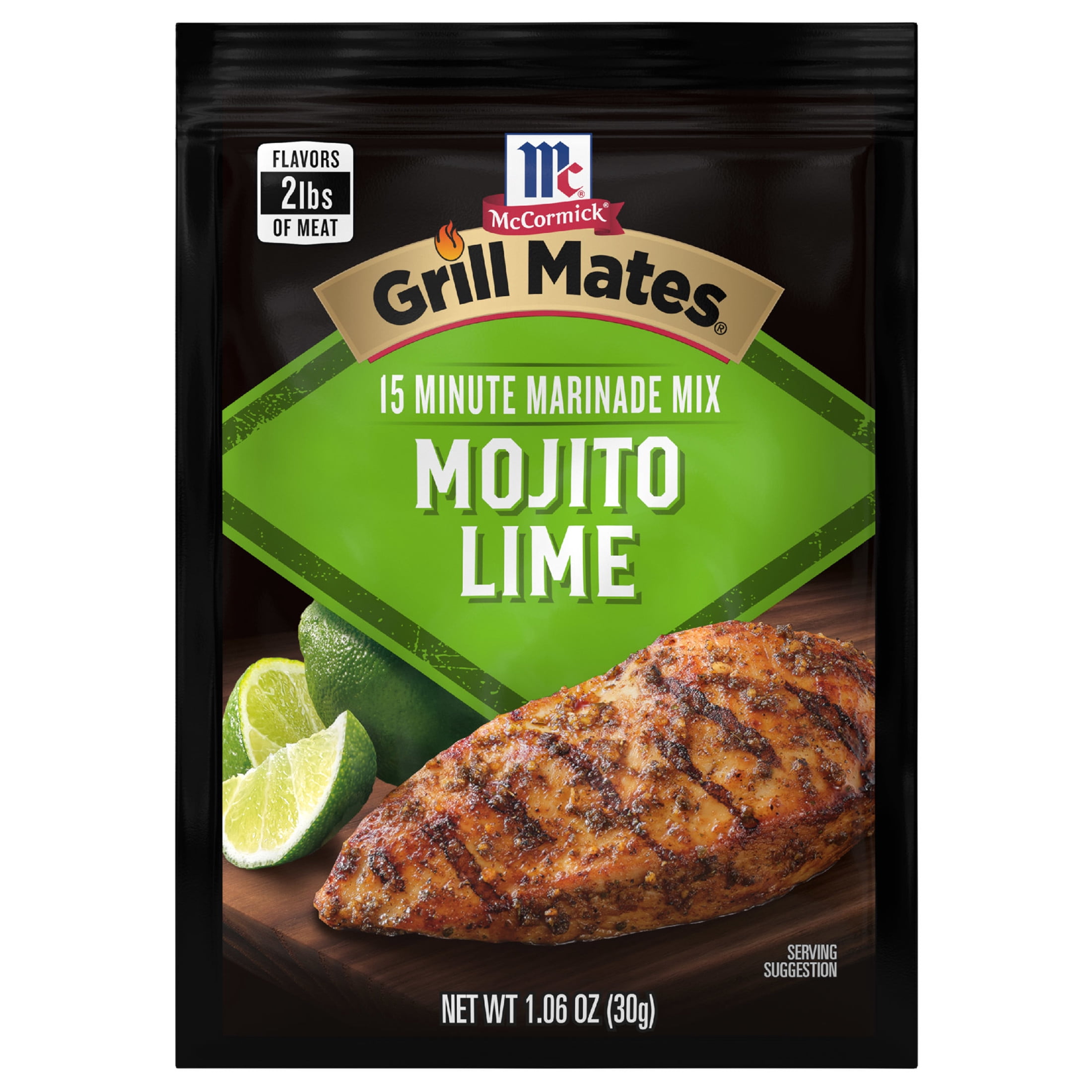Grill Mates, Seasoning Mix, 1.06 oz Packet, Mojito Lime Marinade ...