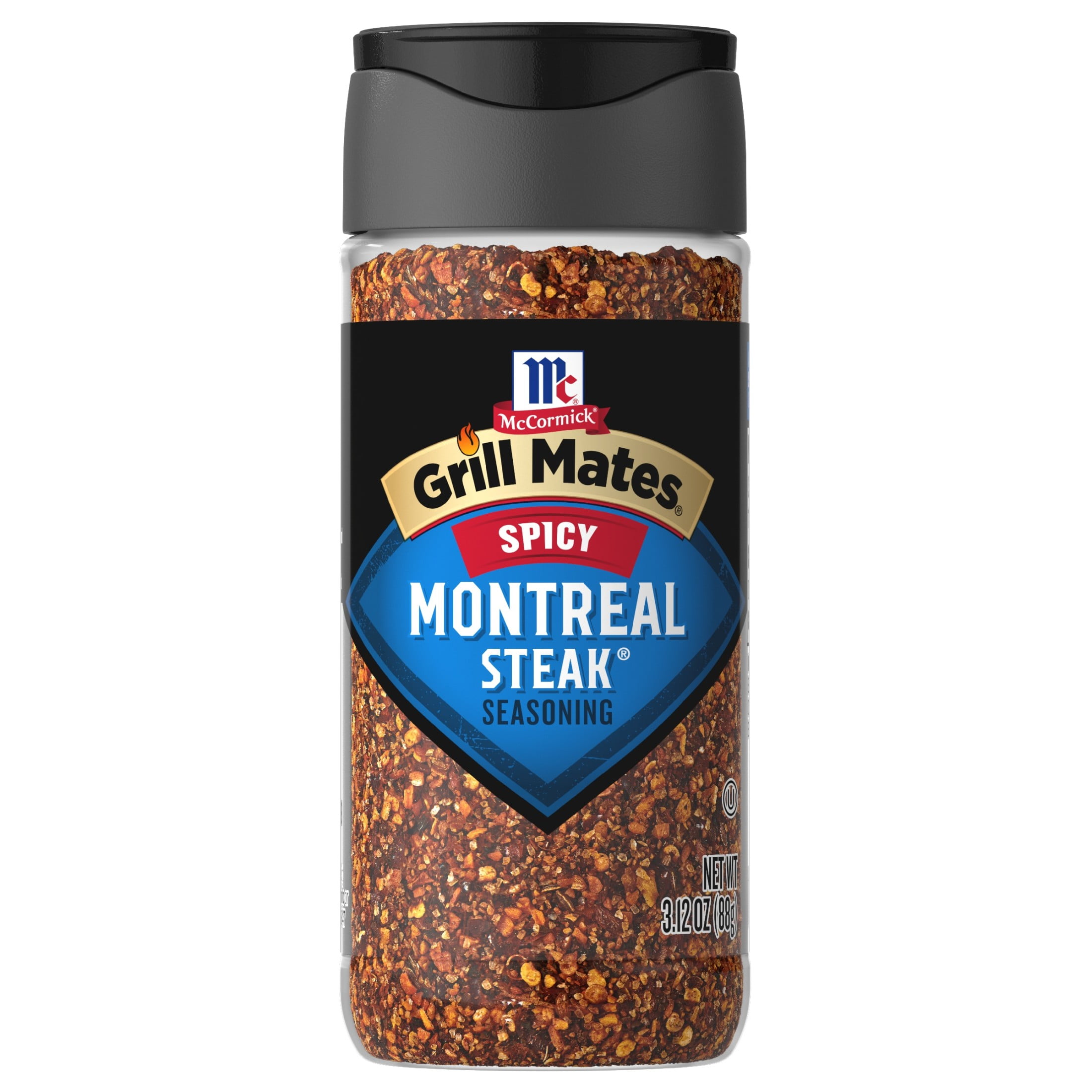 McCormick Grill Mates Spicy Montreal Steak and Burger Seasoning, 3.12 ...