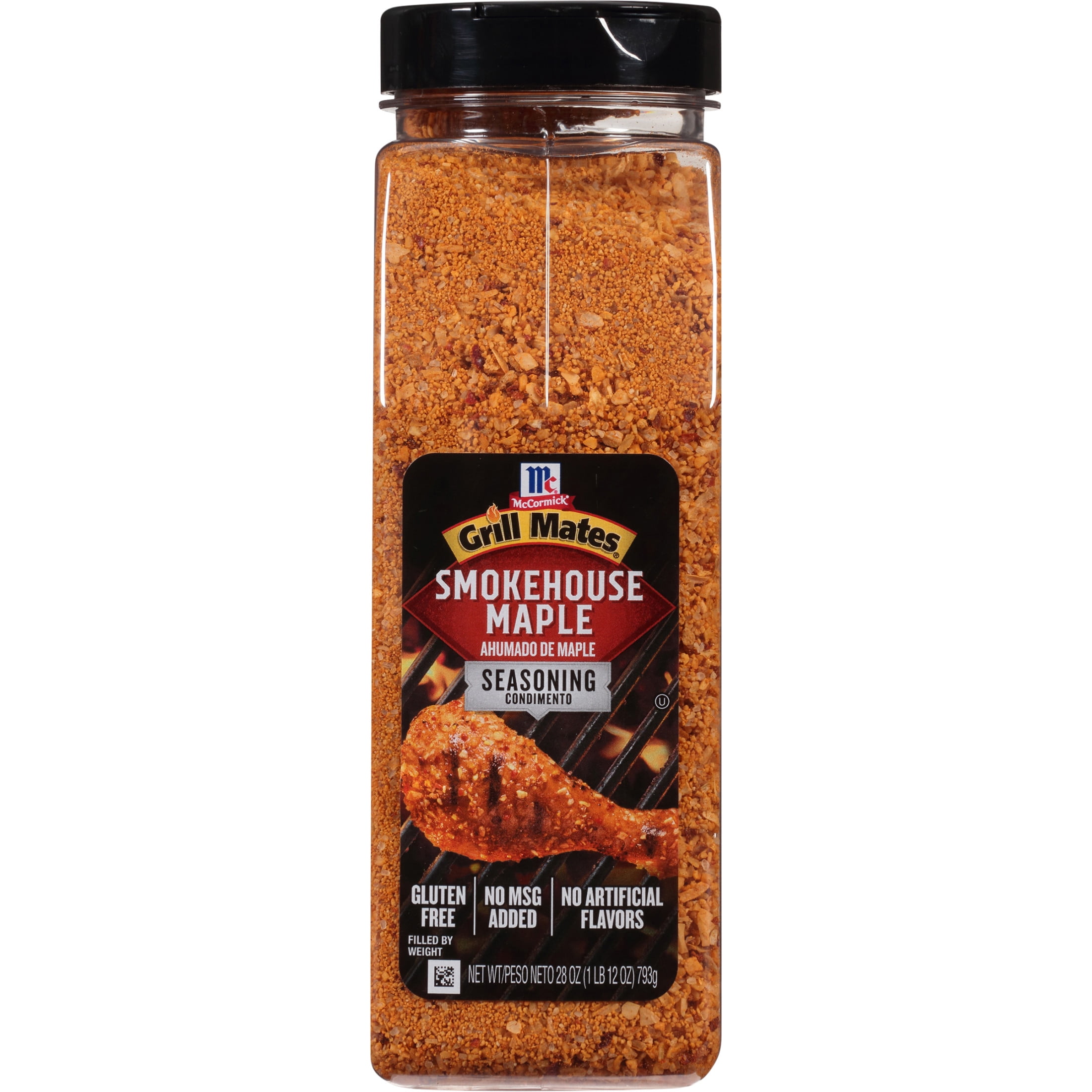 McCormick Grill Mates Smokehouse Maple Seasoning, Steak & Pork Rub, BBQ ...