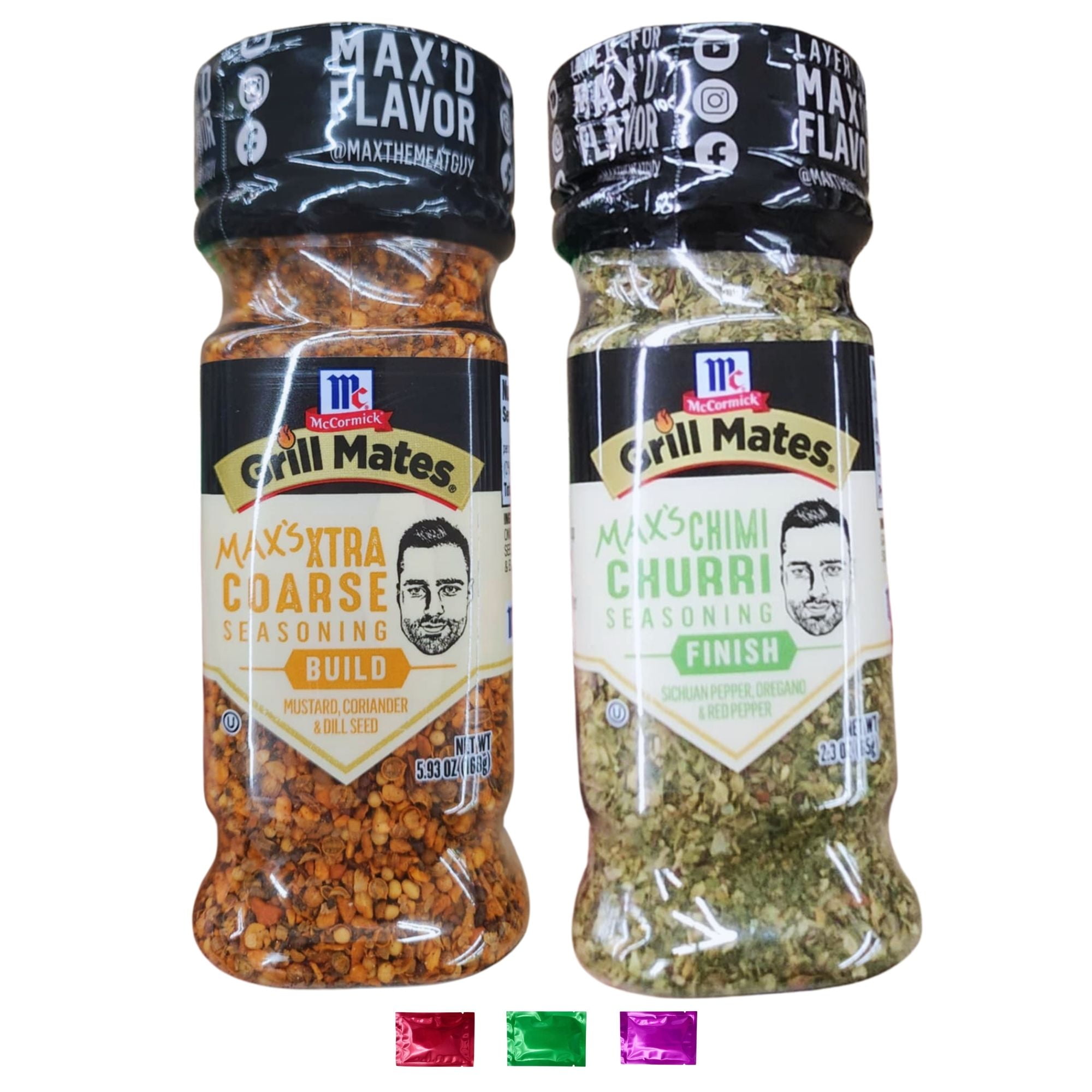 McCormick Grill Mates Max's Xtra Coarse and Chimichurri Seasoning Set ...