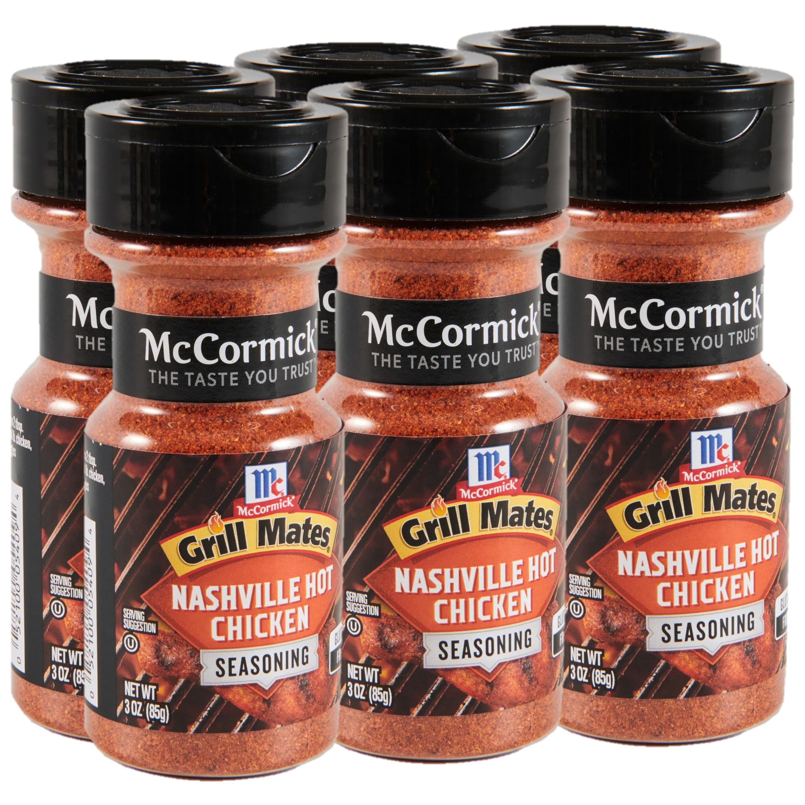 McCormick Grill Mates Nashville BCF26 Hot Chicken Seasoning, 3 oz (Pack ...