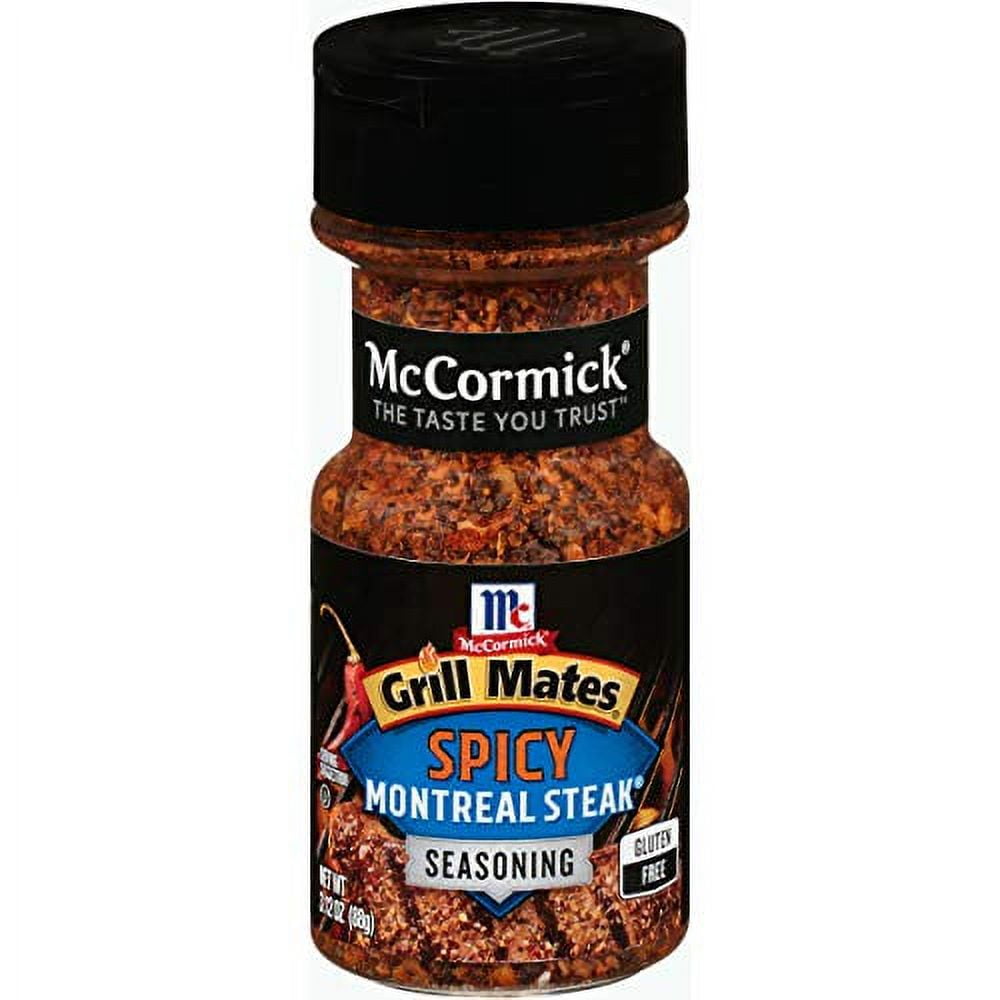 McCormick Grill Mates Spicy Montreal Steak Seasoning, 3.12 oz (Pack of ...