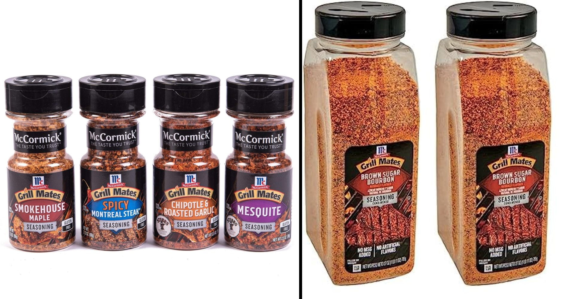 McCormick Grill Mates Unique Blends Variety Pack, 4 Count & McCormick ...