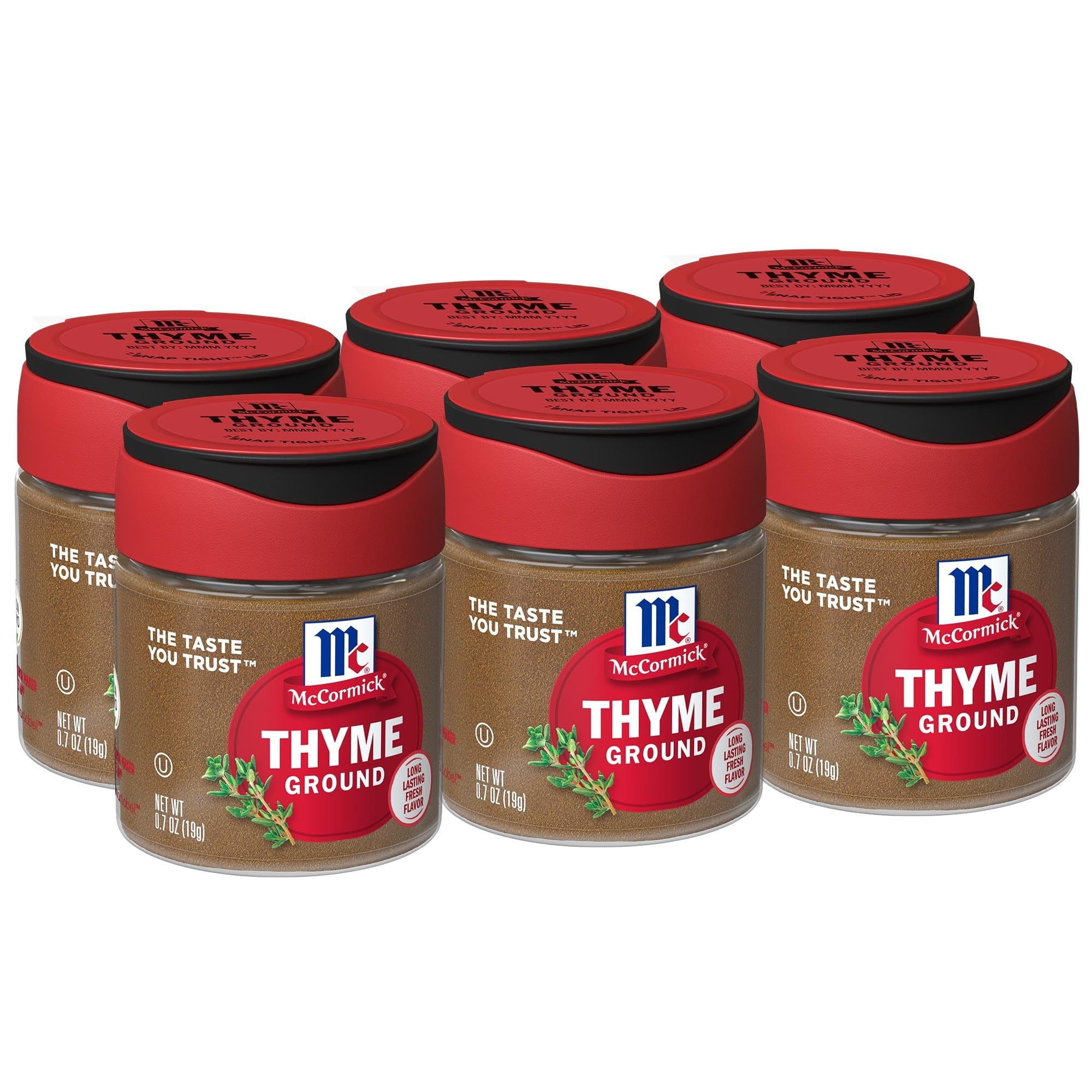 McCormick Ground Thyme, 0.7 SSF20 oz (Pack of 6) - Walmart.com