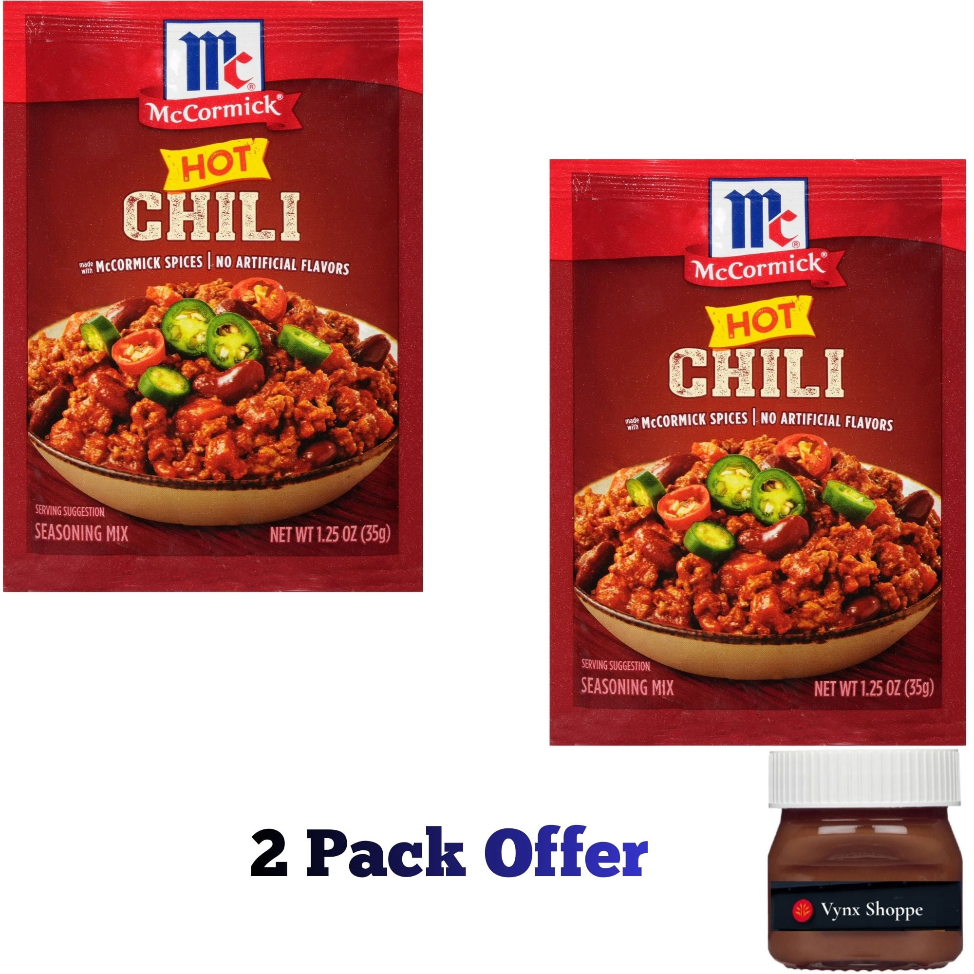 McCormick Hot Chili Seasoning Mix, 1.25 oz Packet - Walmart.com