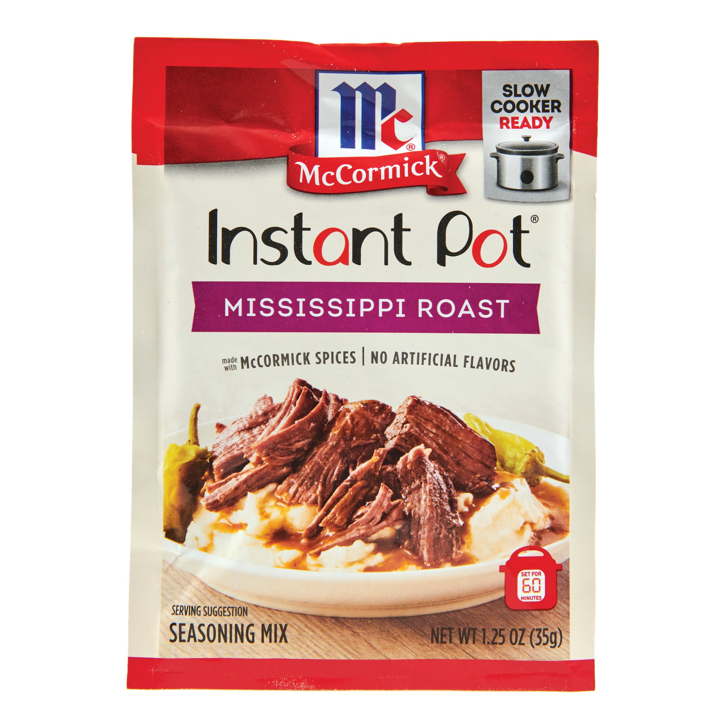 McCormick Instant Pot Mississippi Roast Seasoning Mix, 1.25 oz (Package ...