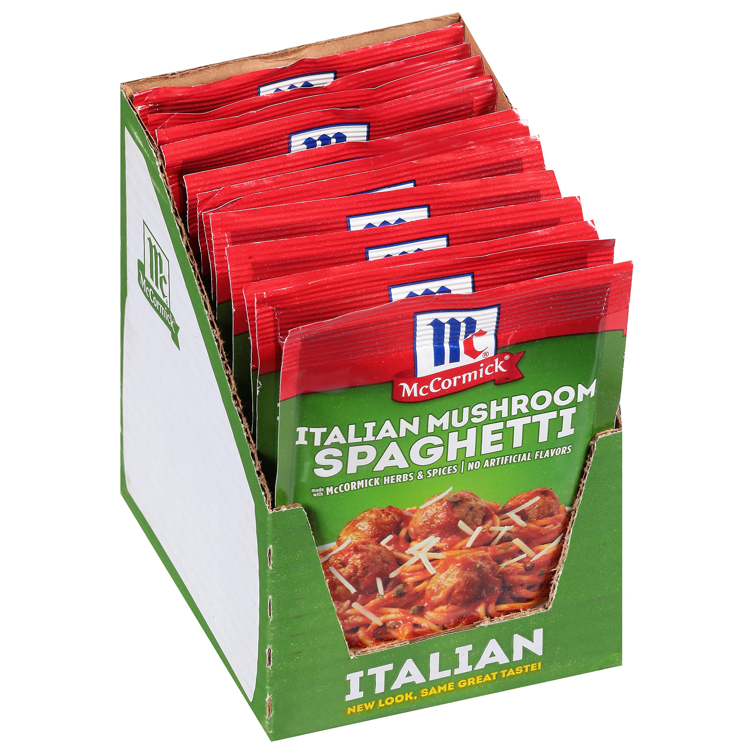 McCormick Italian Mushroom Spaghetti Sauce Mix, 1.5 oz (Pack of 12 ...