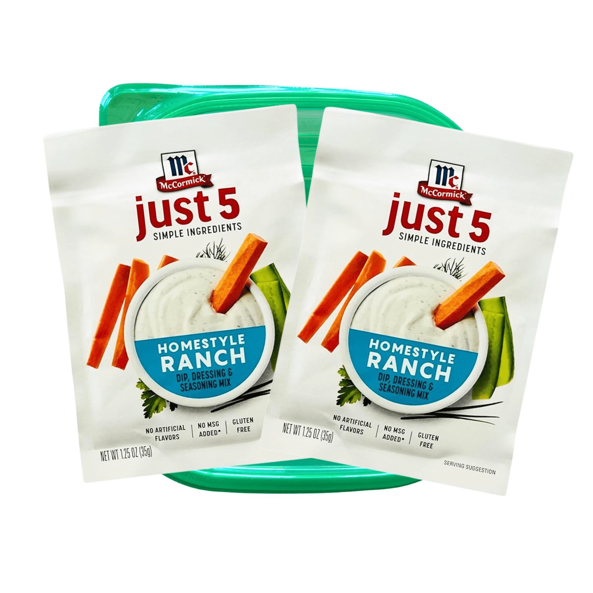 McCormick Just 5 Simple Ingredients, Homestyle Ranch 1.25oz (2 Pack ...