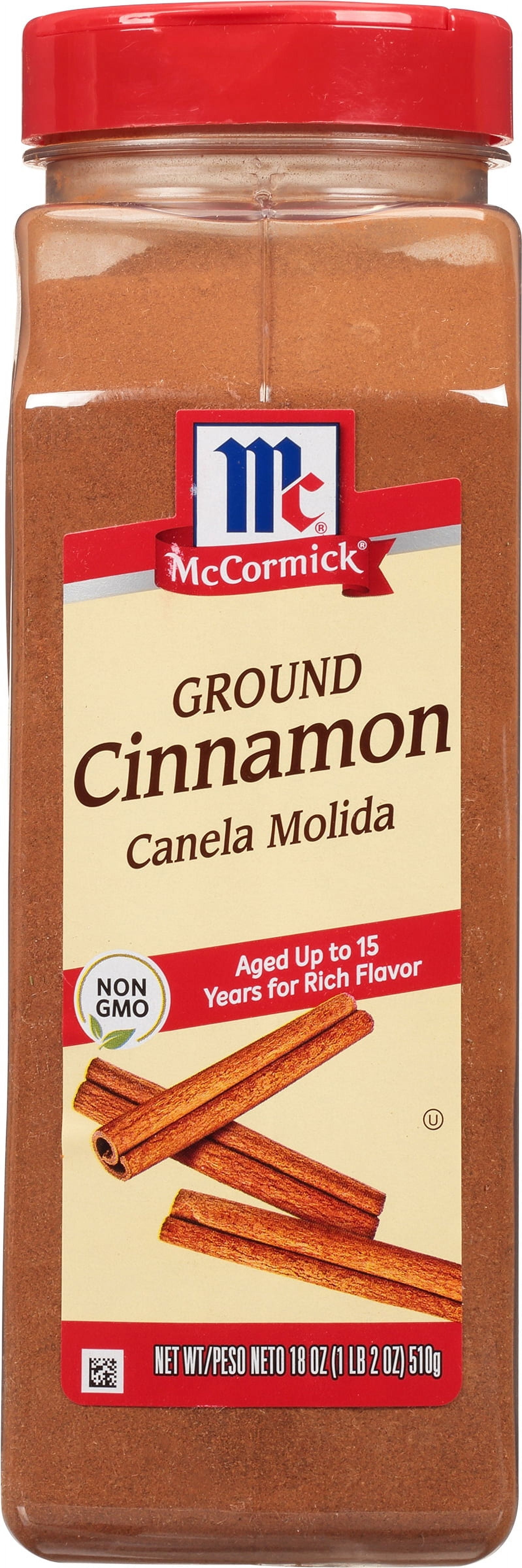 McCormick Kosher Ground Cinnamon 18 oz Bottle - Premium Food Seasoning ...