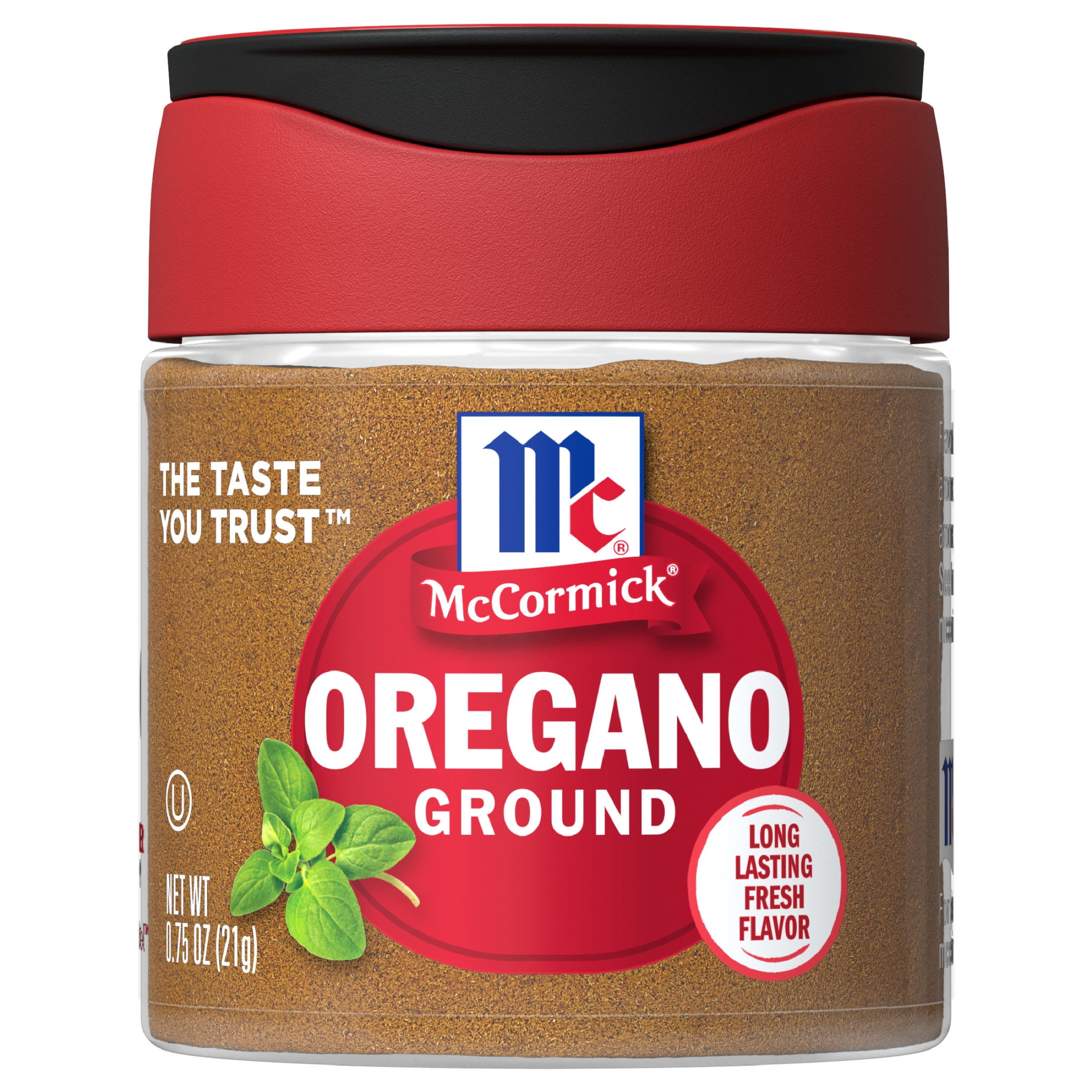 McCormick, Kosher Ground Oregano, 0.75 oz Bottle, Bold peppery flavor ...