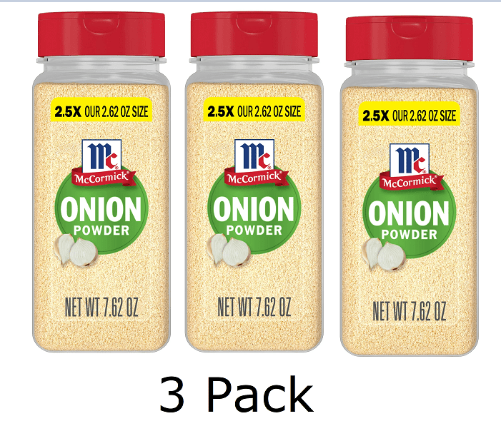 McCormick Kosher Onion Powder, 7.62 oz Bottle,pack of 3. - Walmart.com