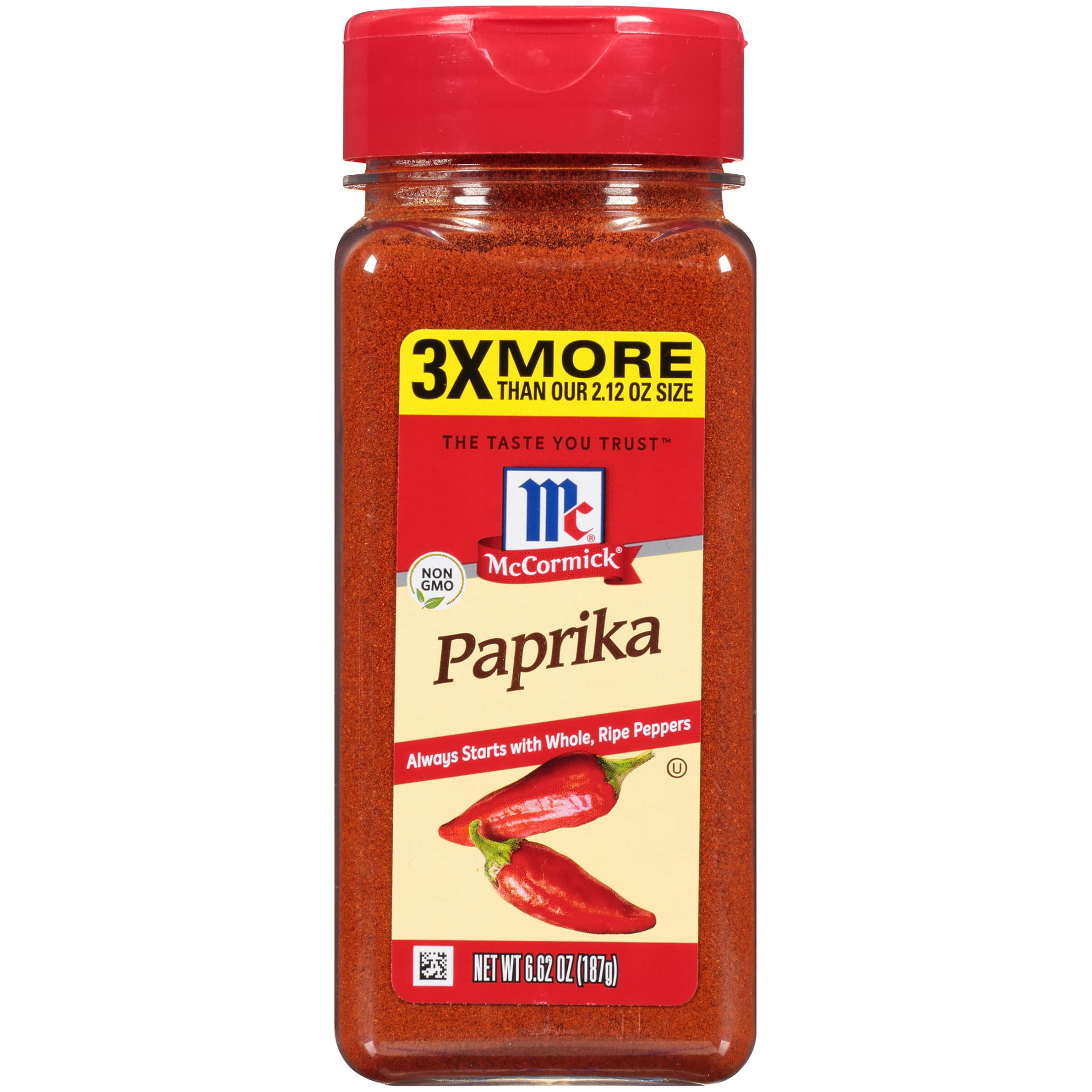 McCormick Paprika, 6.62 oz, Sweet Pepper Flavor, Versatile Spice for Cooking - Walmart.com