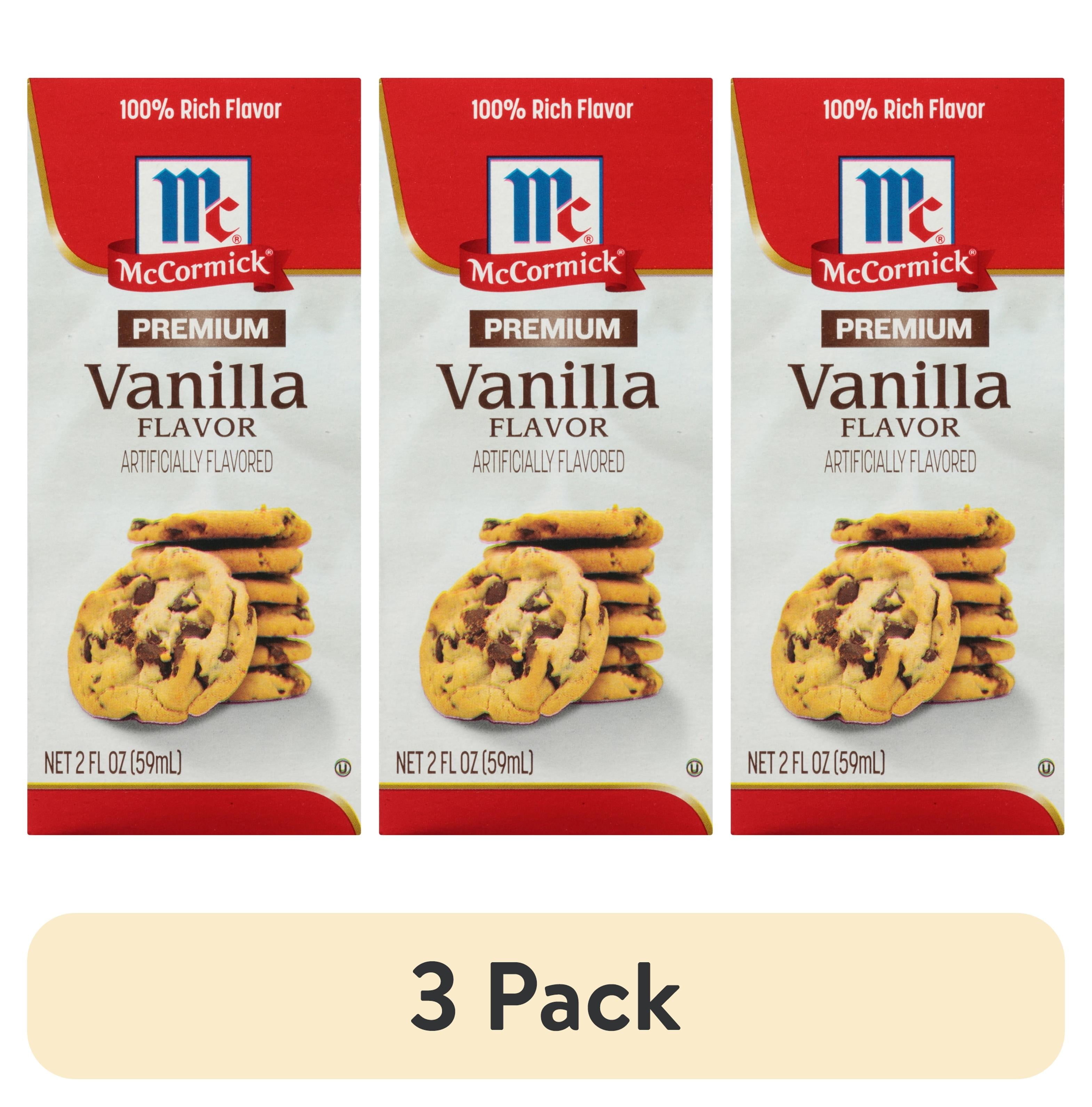 (3 pack) McCormick Kosher Premium Vanilla Flavor, 2 fl oz Box - Walmart.com