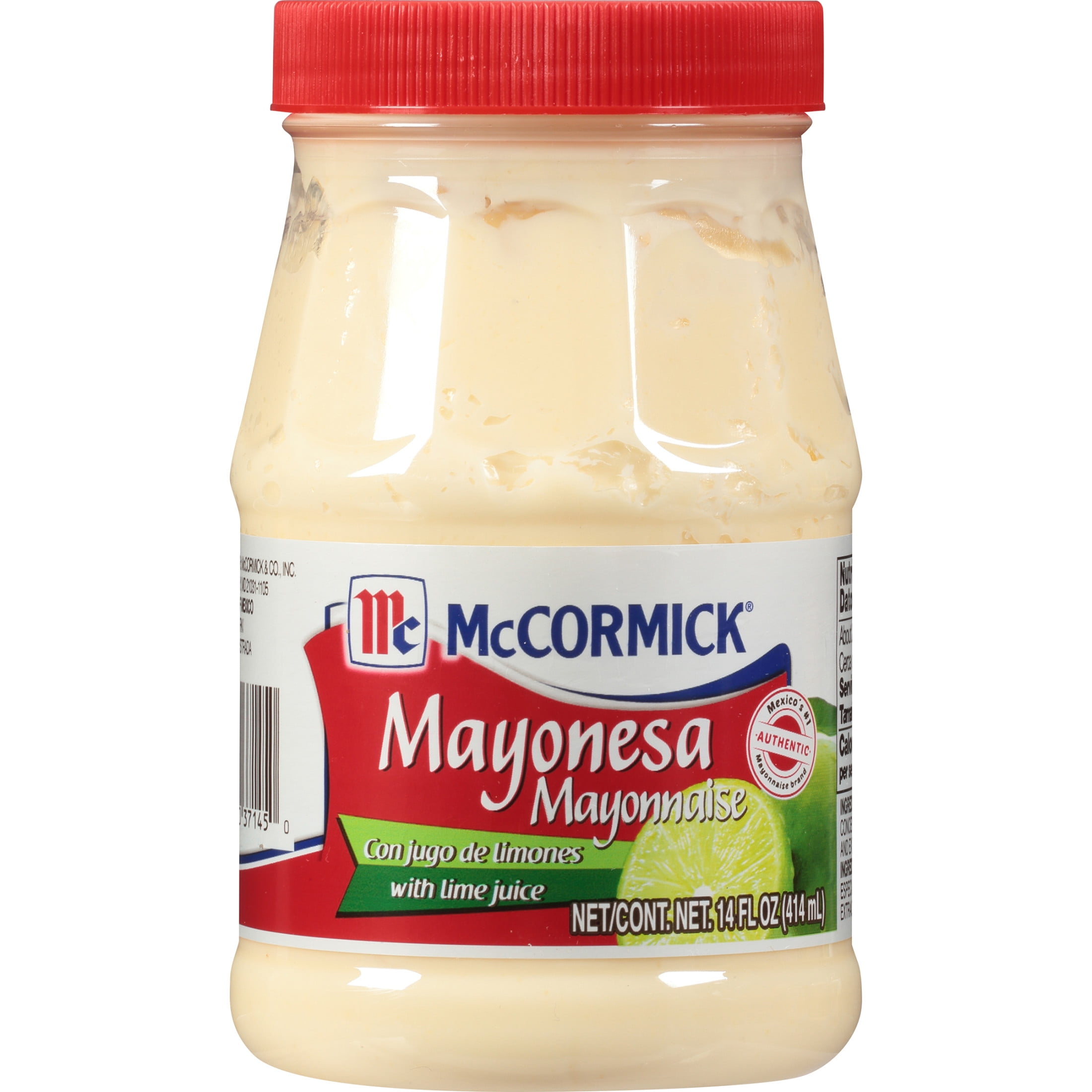 McCormick Mayonnaise with Lime Juice, 14 fl oz. Mexico's #1 Traditional ...
