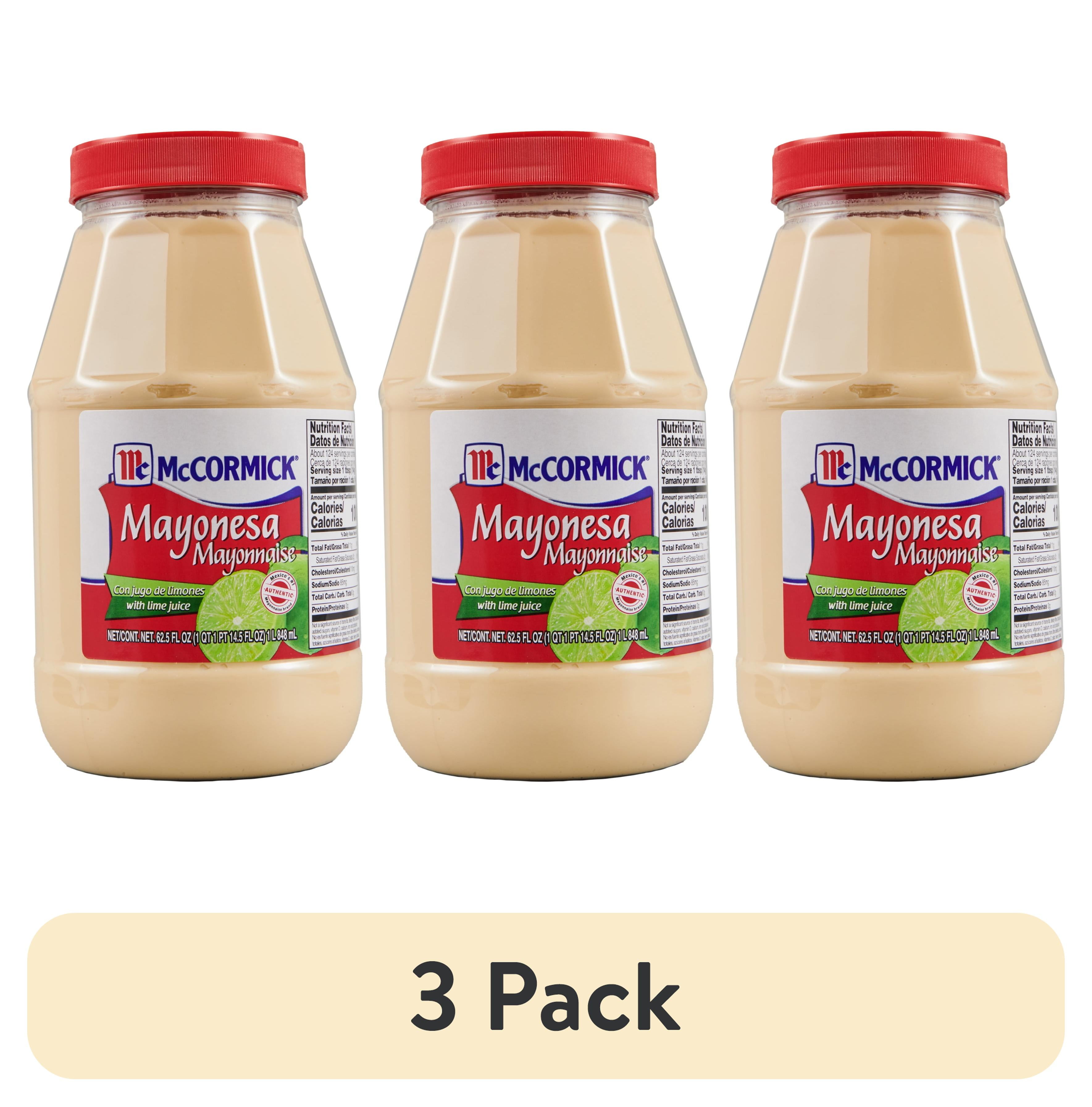 (3 pack) McCormick Mayonesa (Mayonnaise) With Lime Juice, 62.5 fl oz ...