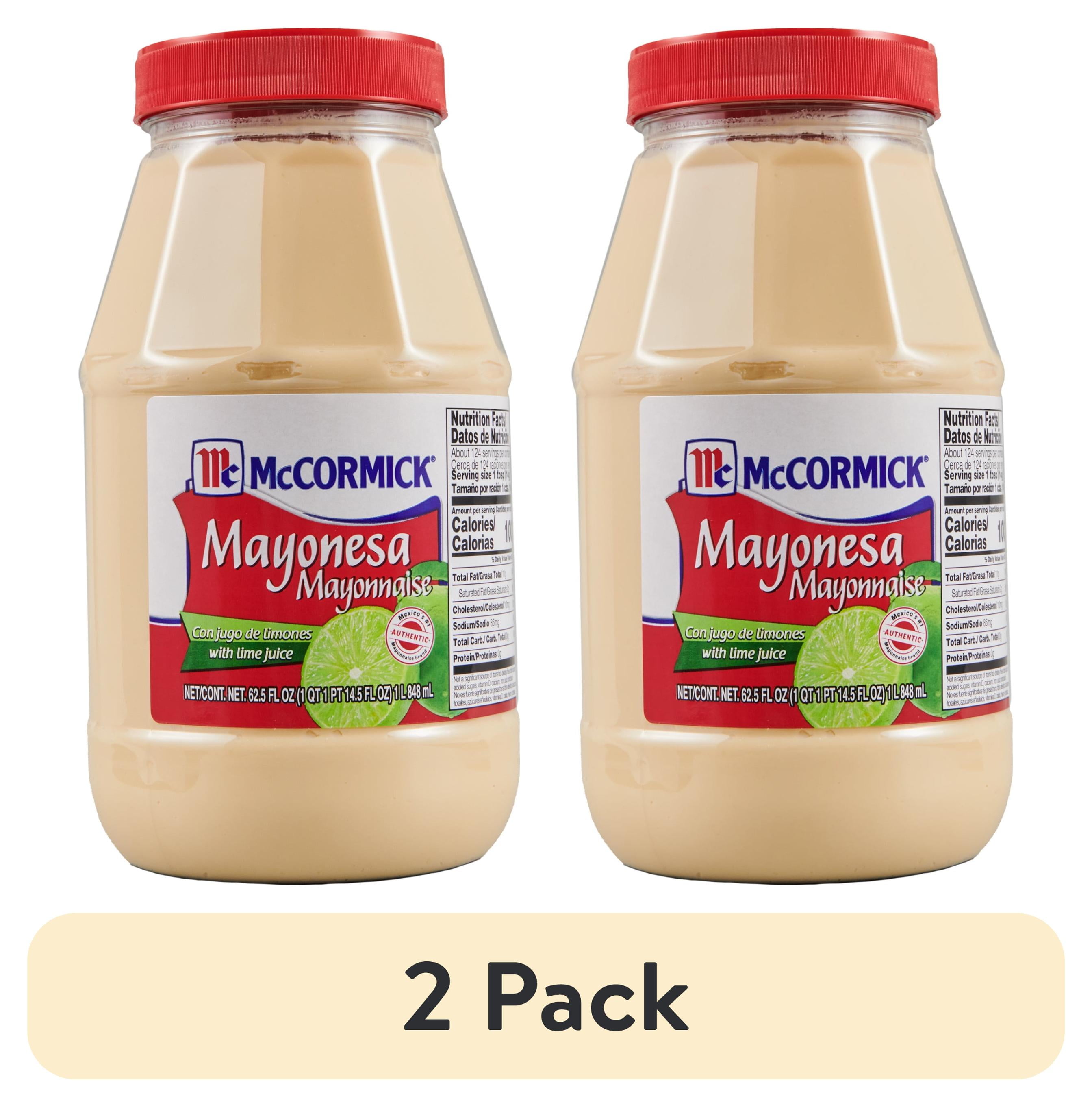 (2 pack) McCormick Mayonesa (Mayonnaise) With Lime Juice, 62.5 fl oz ...