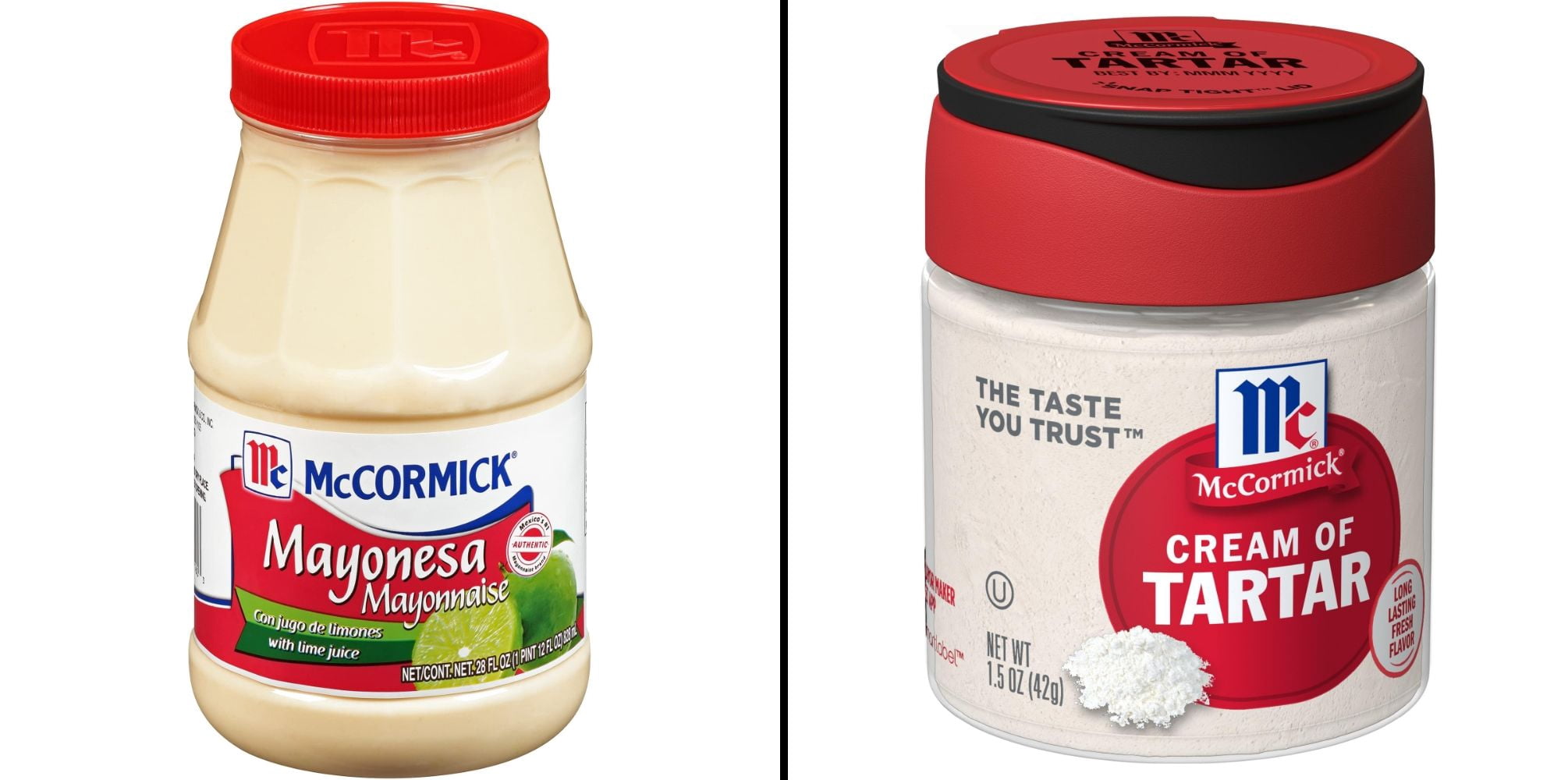 McCormick Mayonesa with Lime Juice, 28 fl oz & Cream of Tartar, 1.5 oz ...