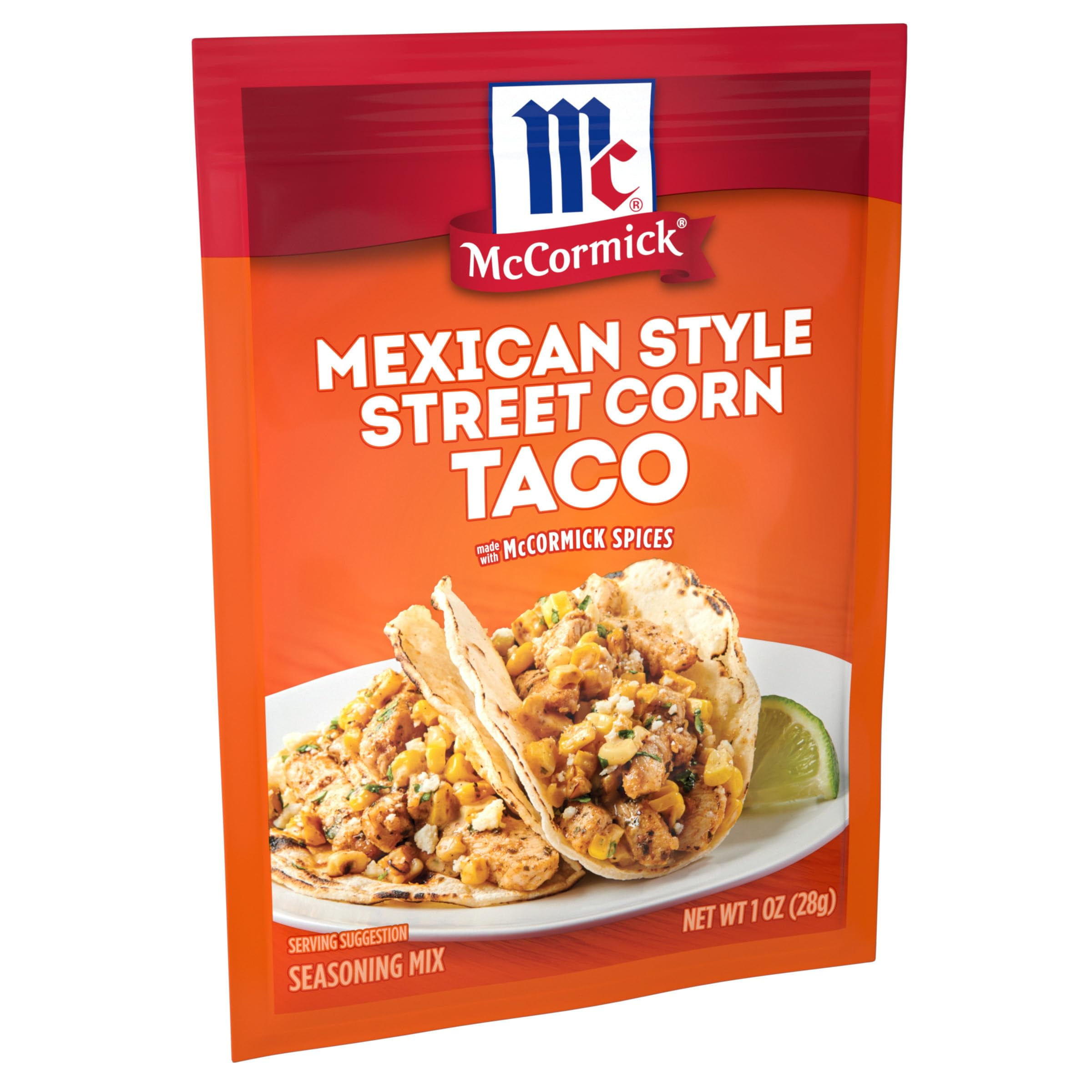 McCormick Mexican Style Street Corn Taco Seasoning Mix, 1 oz (Pack of ...
