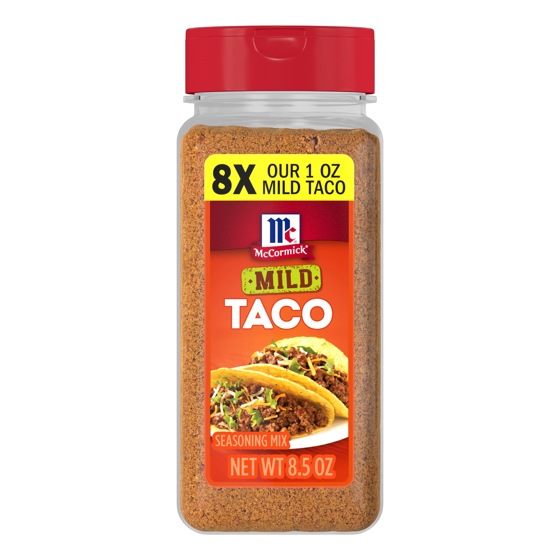 McCormick Mild Taco Seasoning Mix, 8.5 oz Bottle with Onion and Chili ...