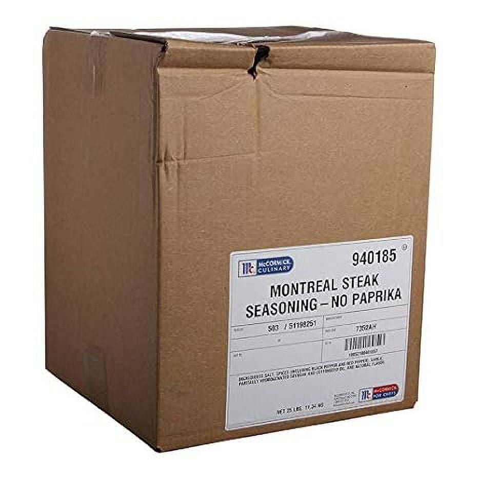 McCormick Monteal Steak Seasoning with No Paprika - 25 lb. pack, 1 per ...