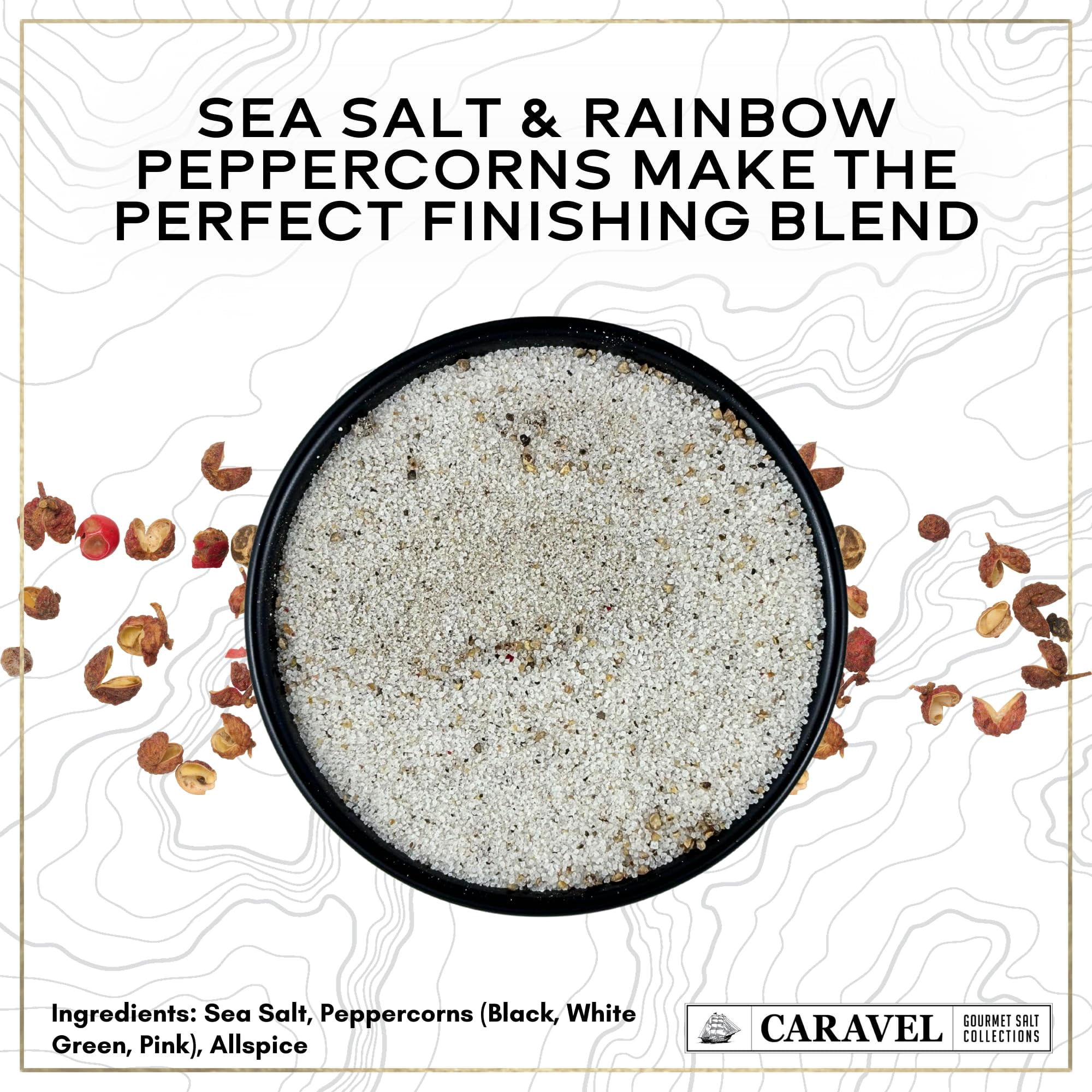 Sea Salt & Pepper Seasoning Mix - H2FSDPepper Steak Salt with Rainbow ...