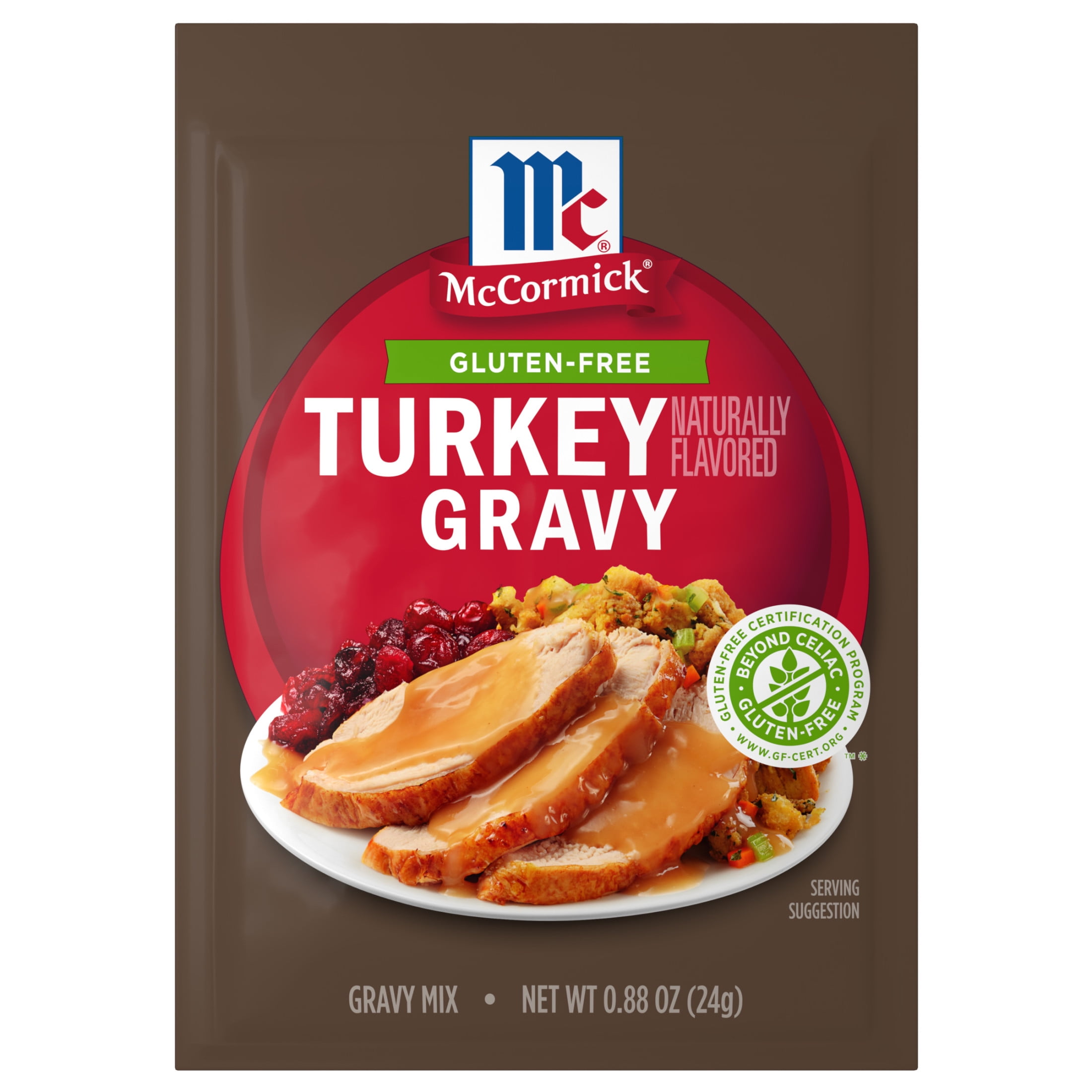 McCormick Gluten-Free Turkey Gravy Mix Packet, 0.88 oz Box - Walmart.com