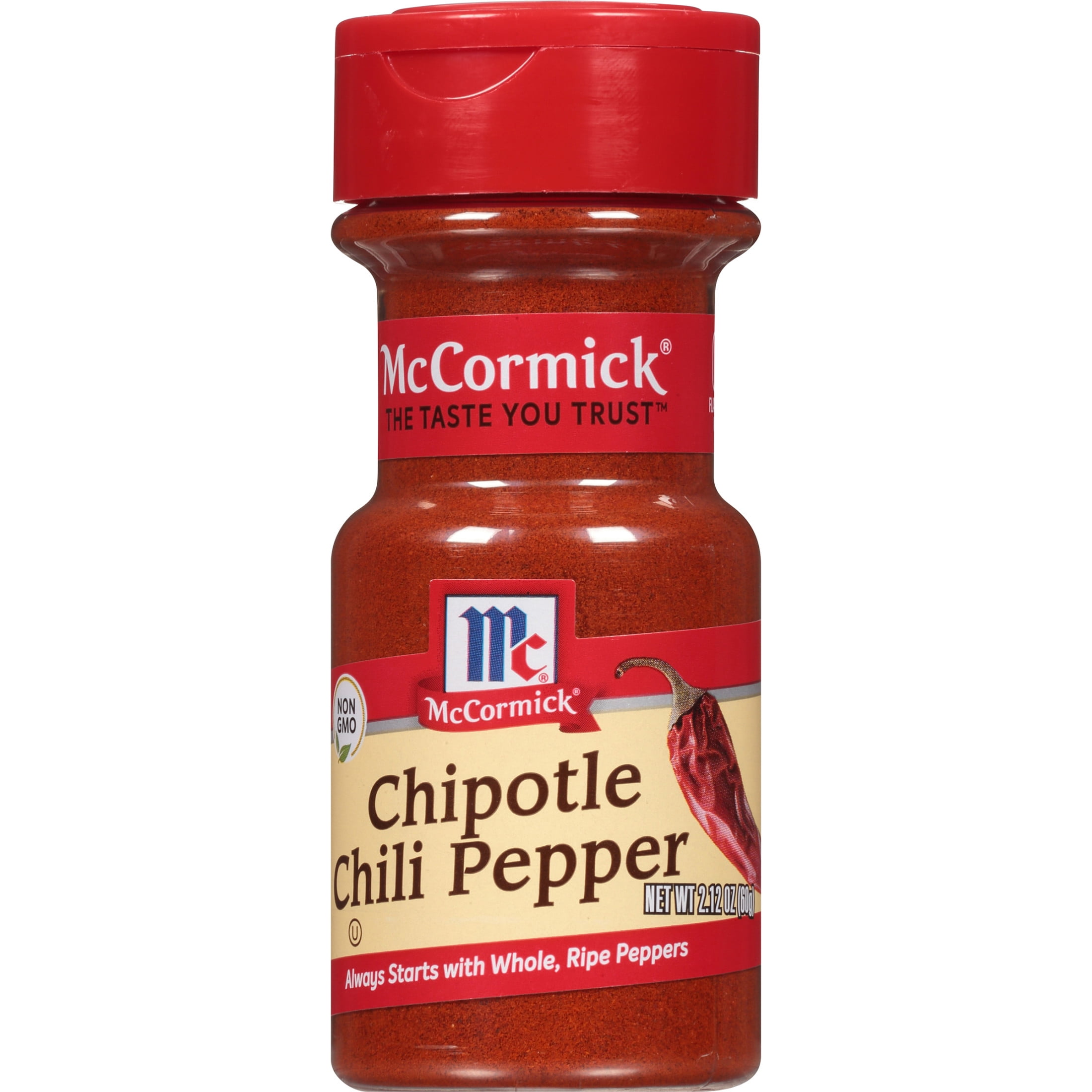 McCormick Non-GMO Kosher Chipotle Chili Pepper, 2.12 oz Bottle ...