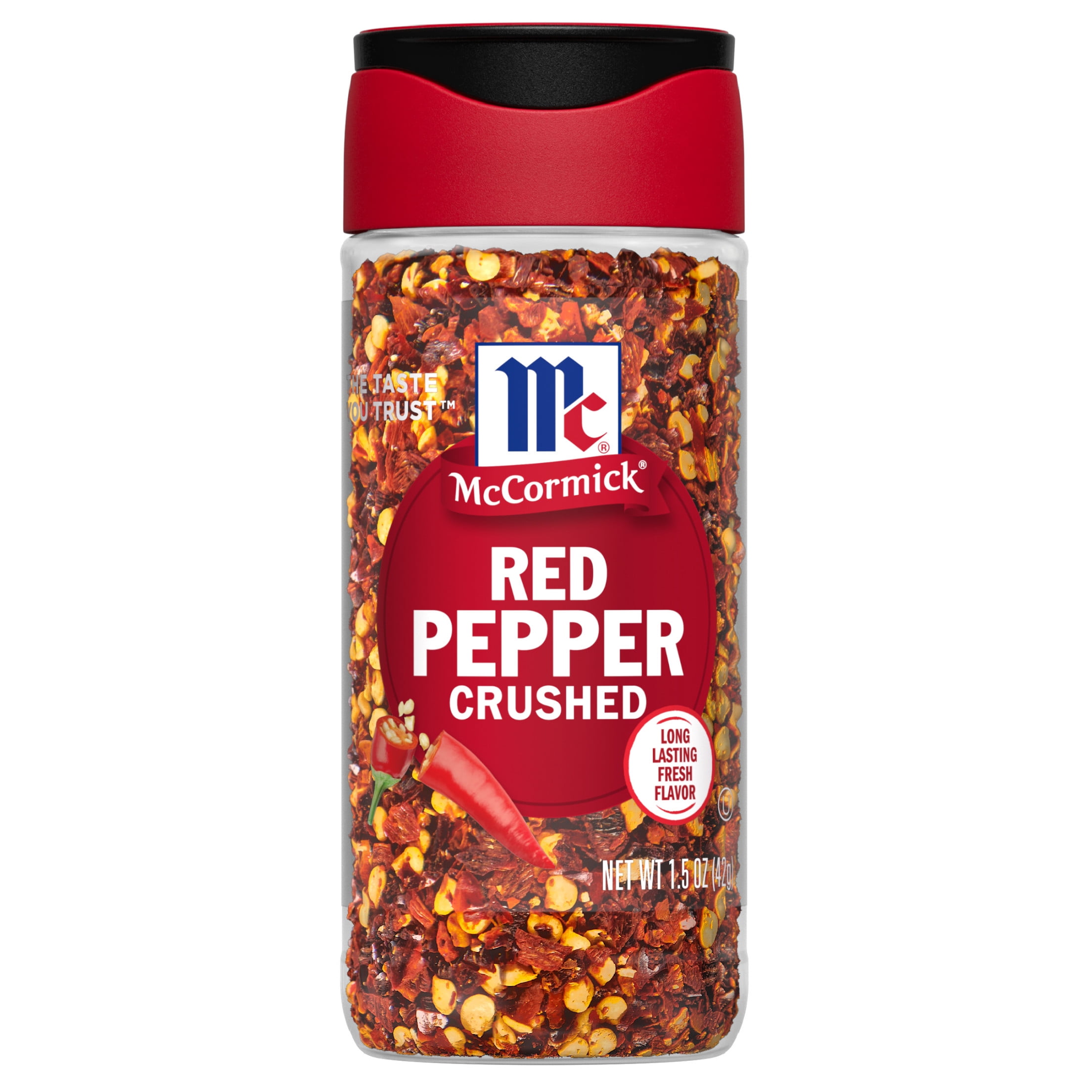 McCormick Kosher Crushed Red Pepper 1.5 oz Bottle Bold Flavored Hot ...