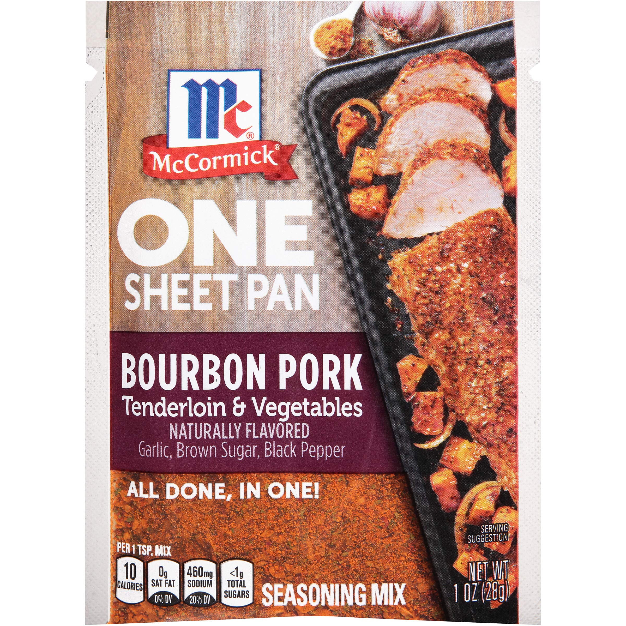 McCormick ONE Sheet Pan DC20 Bourbon Pork Tenderloin & Vegetables ...