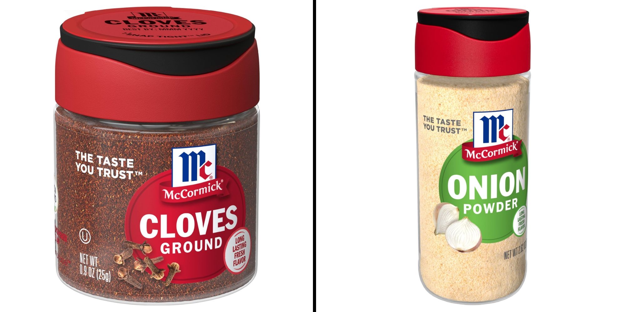 McCormick Onion Powder 2.62 oz & McCormick Ground Cloves 0.9 oz ...
