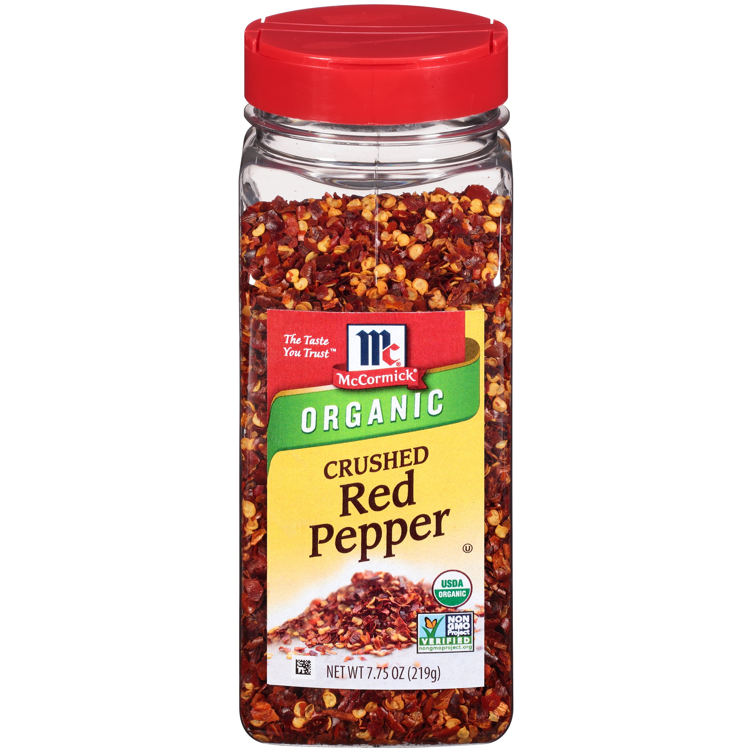 McCormick Organic Crushed Red Pepper Flakes, Food Refill, 7.75 oz ...