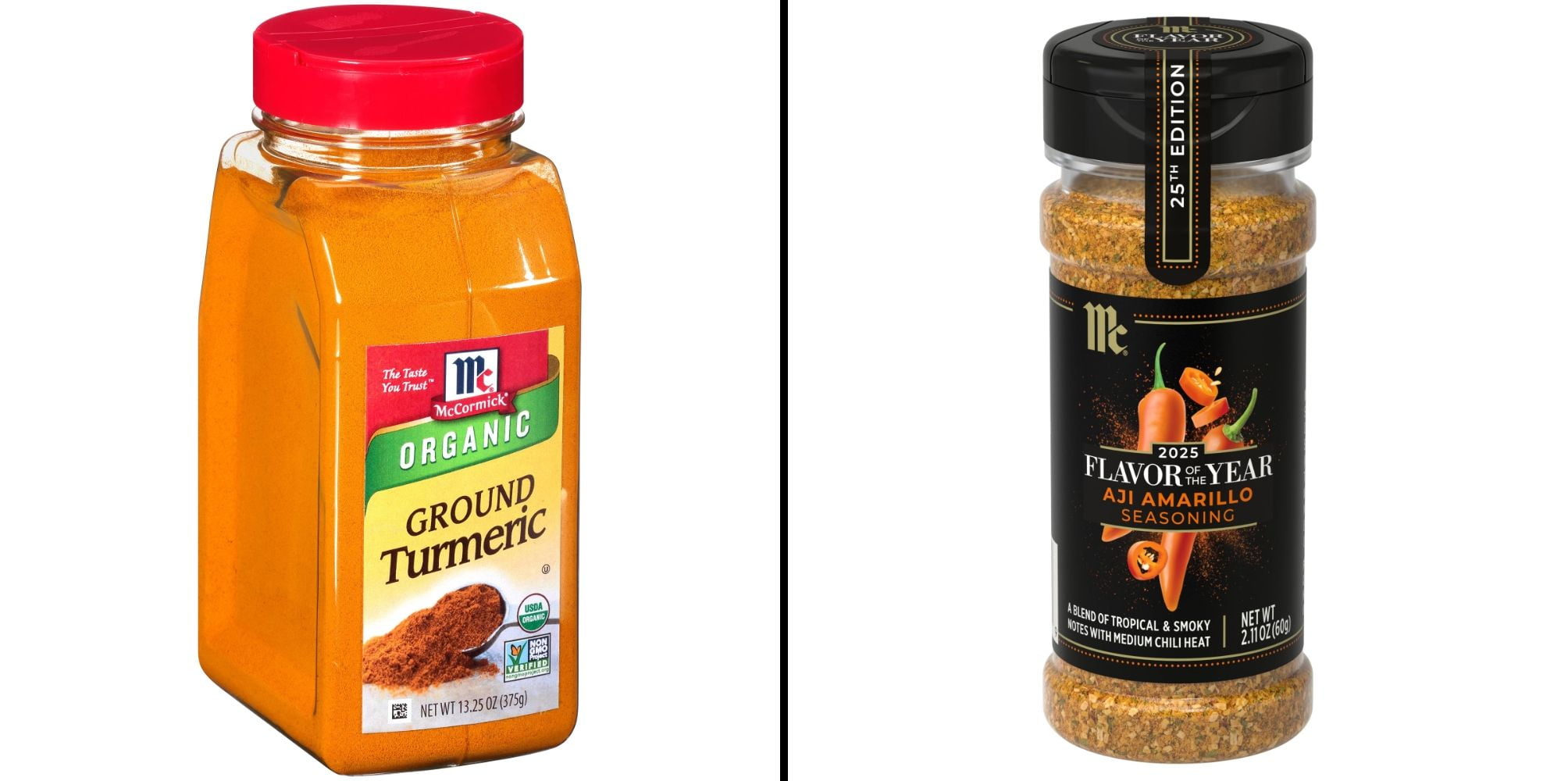 McCormick Organic Ground Turmeric, 13.25 oz & McCormick Seasoning, Aji ...