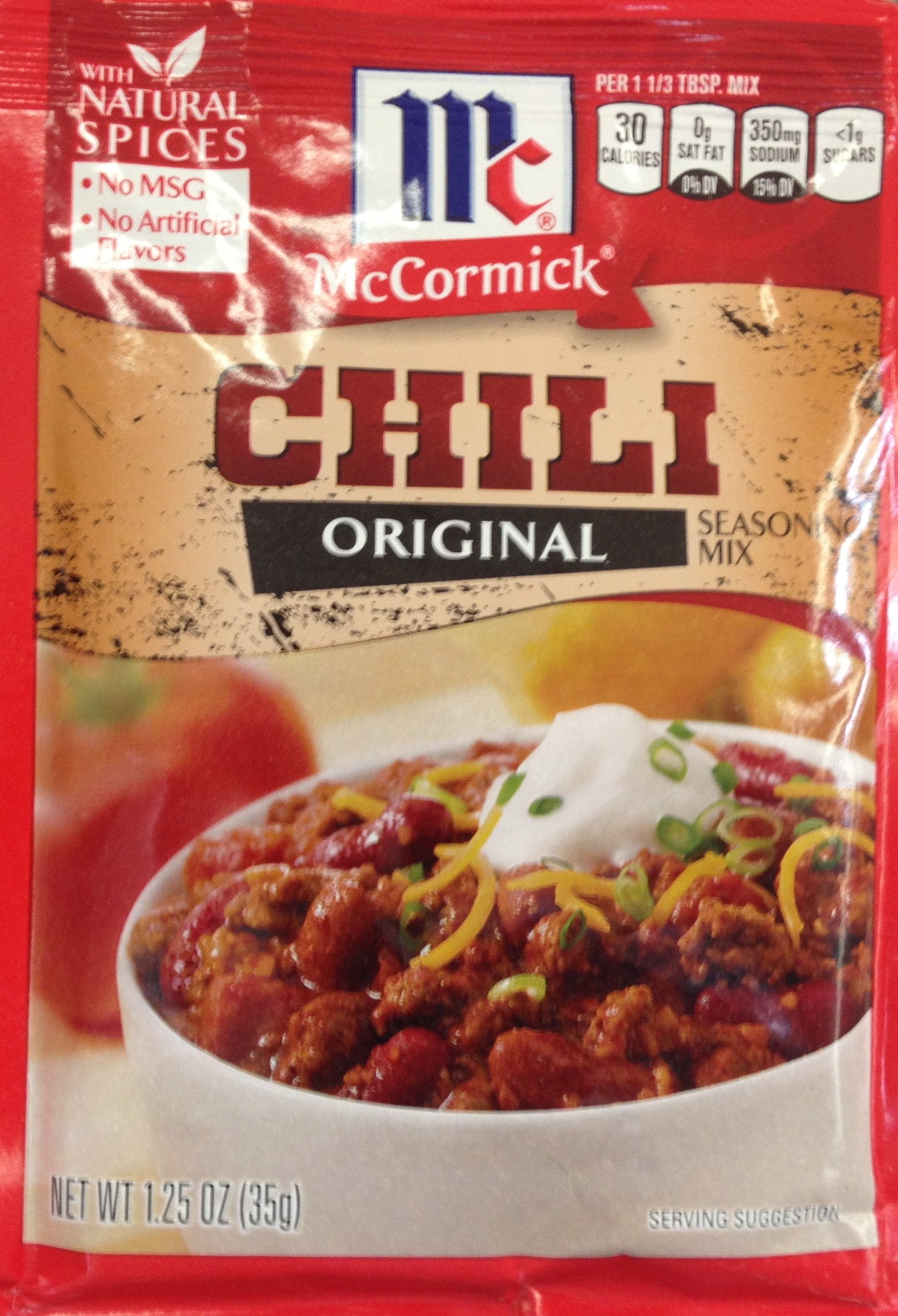 McCormick Original CHILI Seasoning BCF26 Mix 1.25oz (10 Packets ...