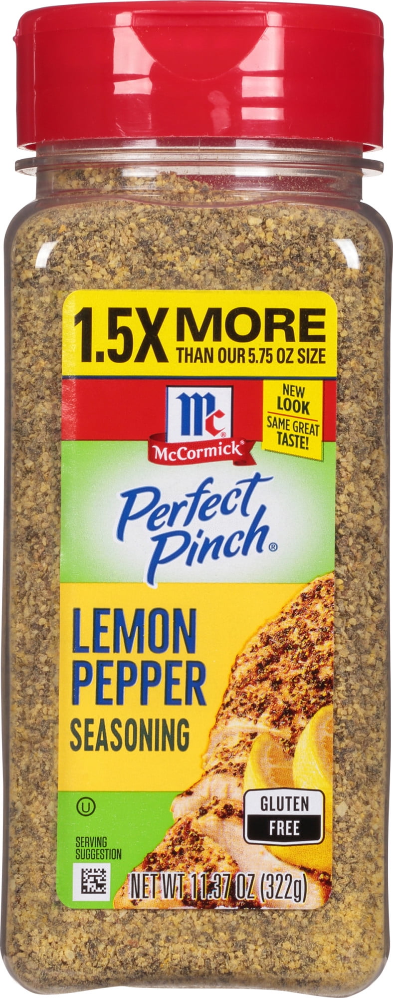 (4 pack) McCormick Perfect Pinch Kosher Lemon & Pepper Seasoning, 11.37 ...