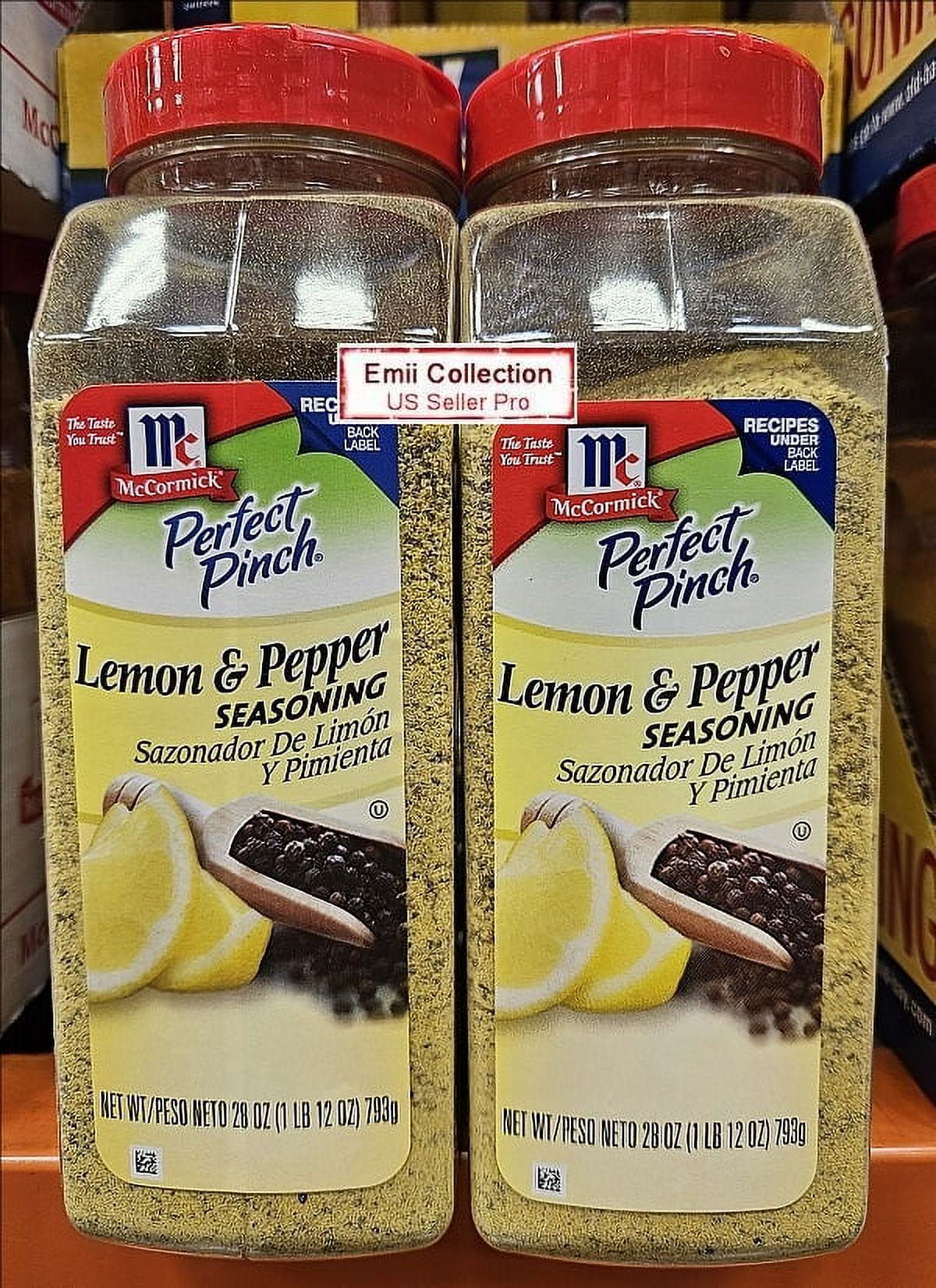 McCormick Perfect Pinch Lemon & Pepper Seasoning 28oz 793g (2 Tubs) - Walmart.com