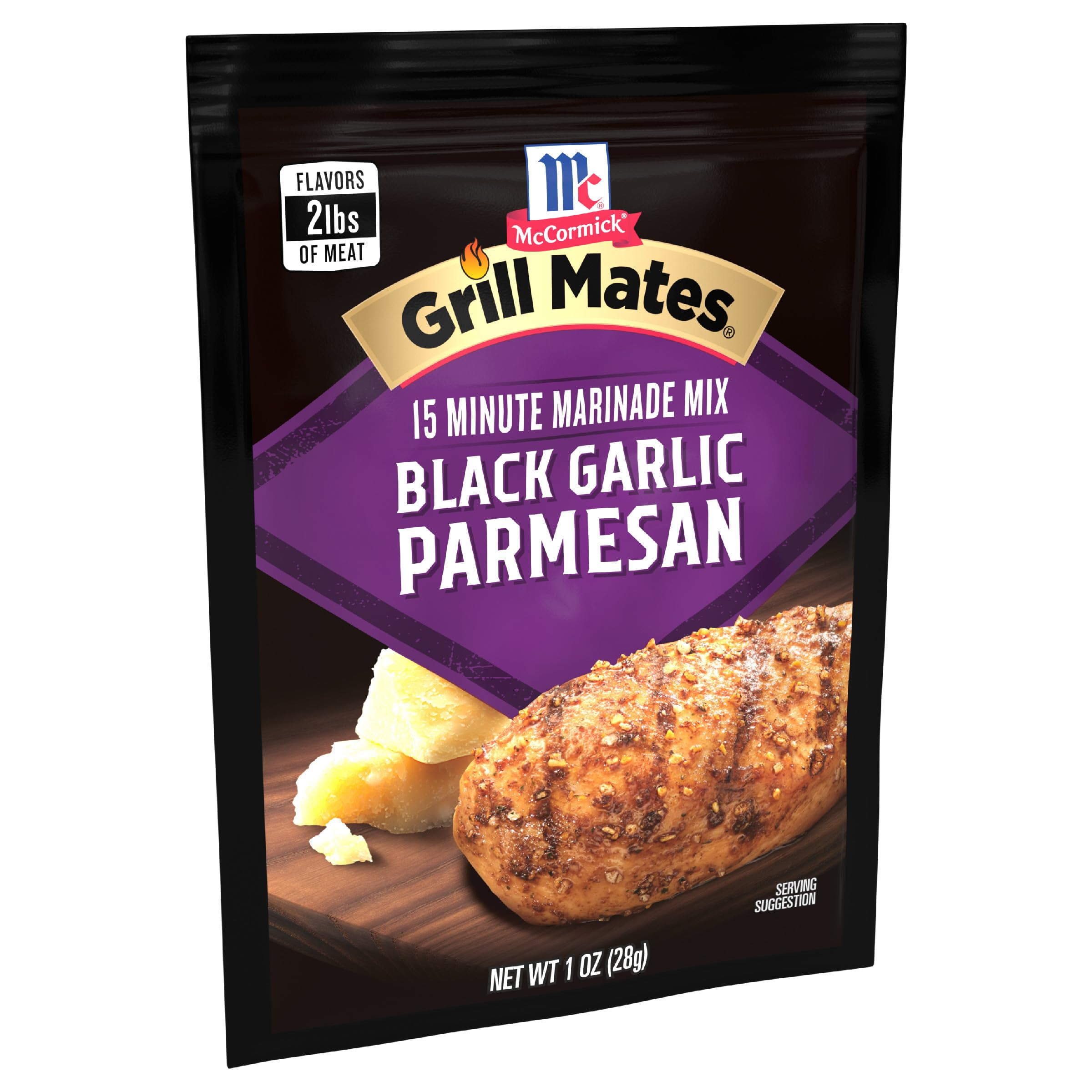 McCormick Grill Mates Black Garlic Parmesan 3-In-1 H2FSDSeasoning Mix ...